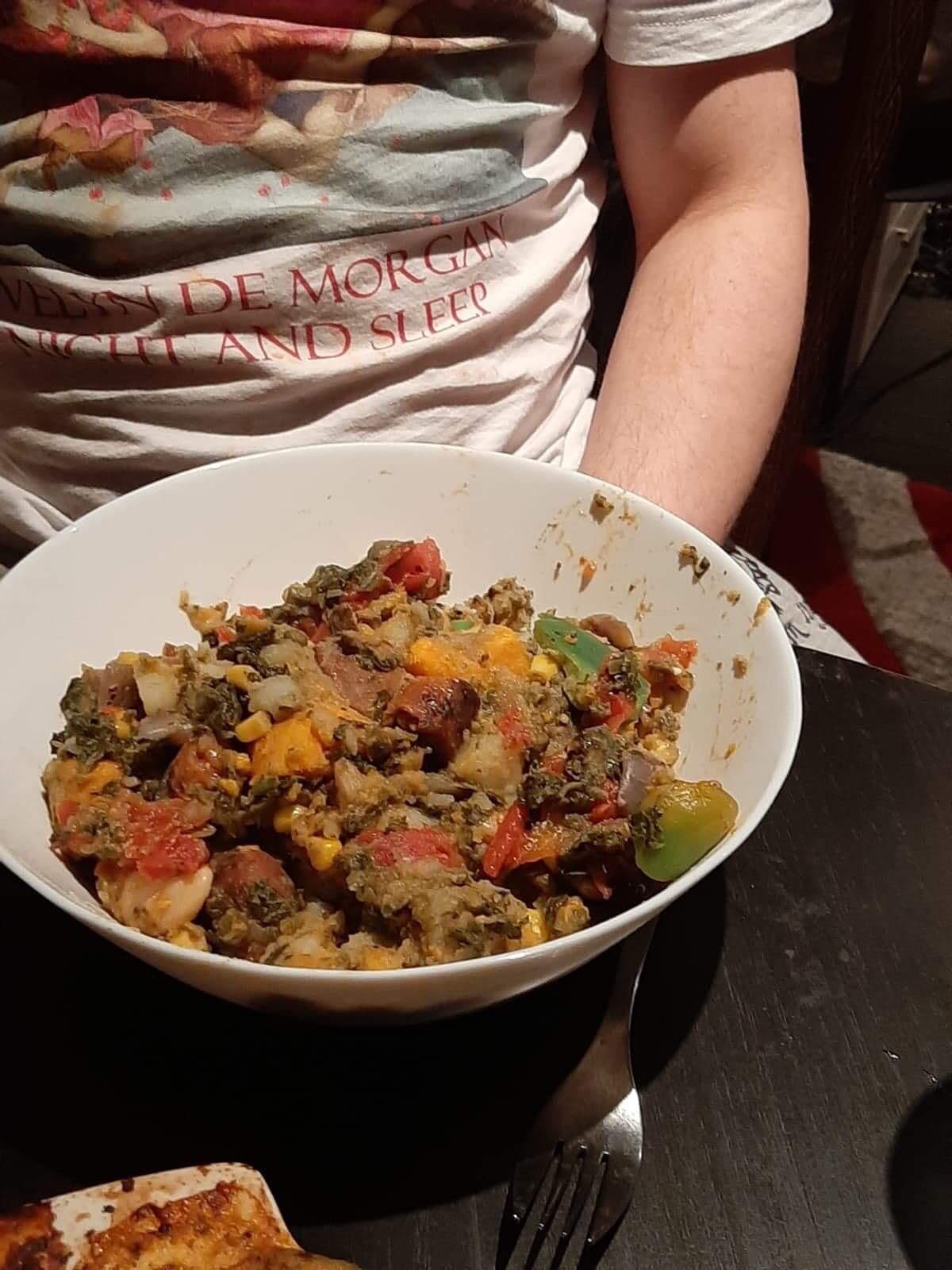 Jamaican callaloo casserole! Soul food 🥘🍃🥳 - Dining and Cooking