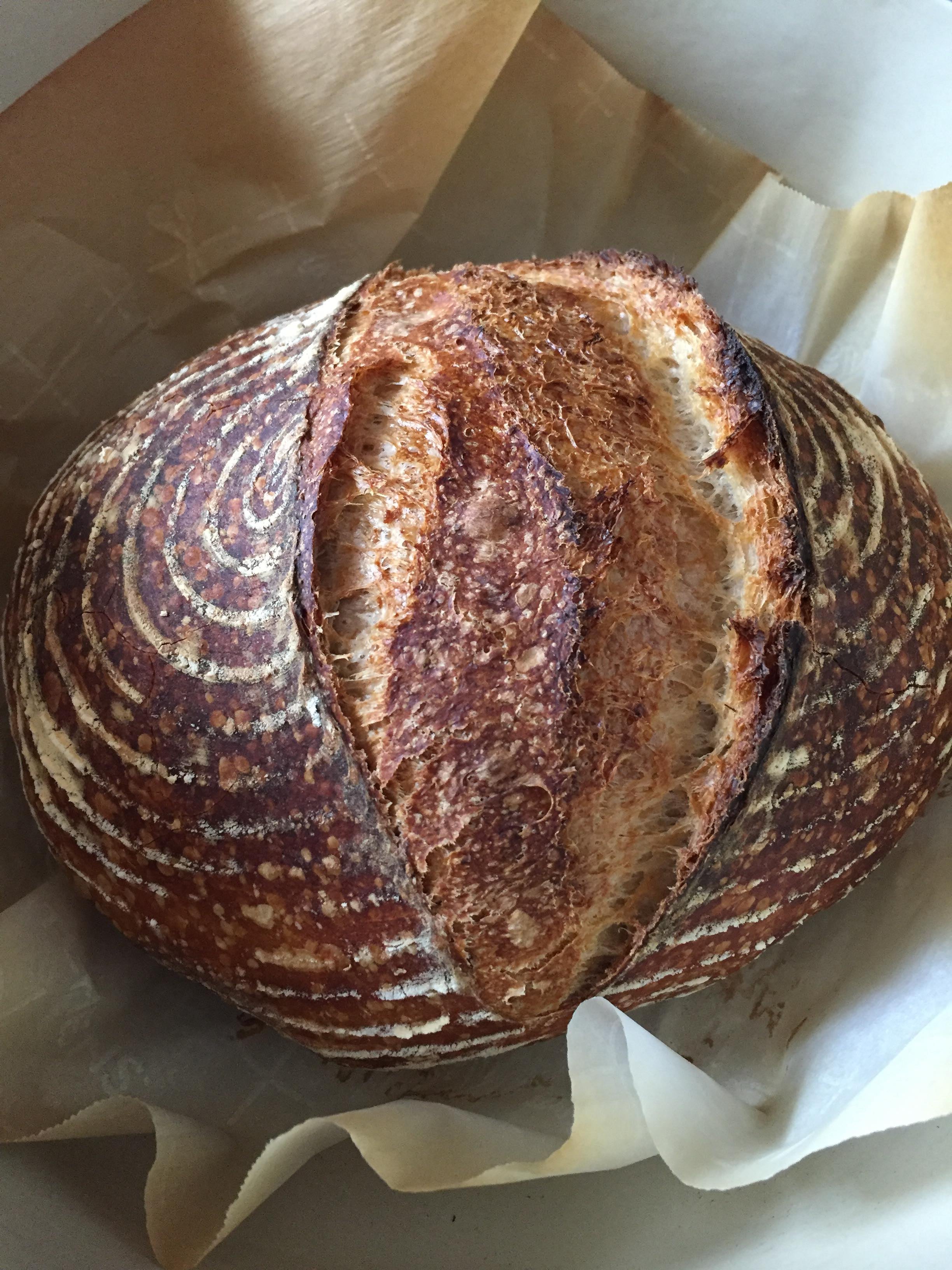 I've been making bread for two years. Finally achieved a sourdough loaf ...
