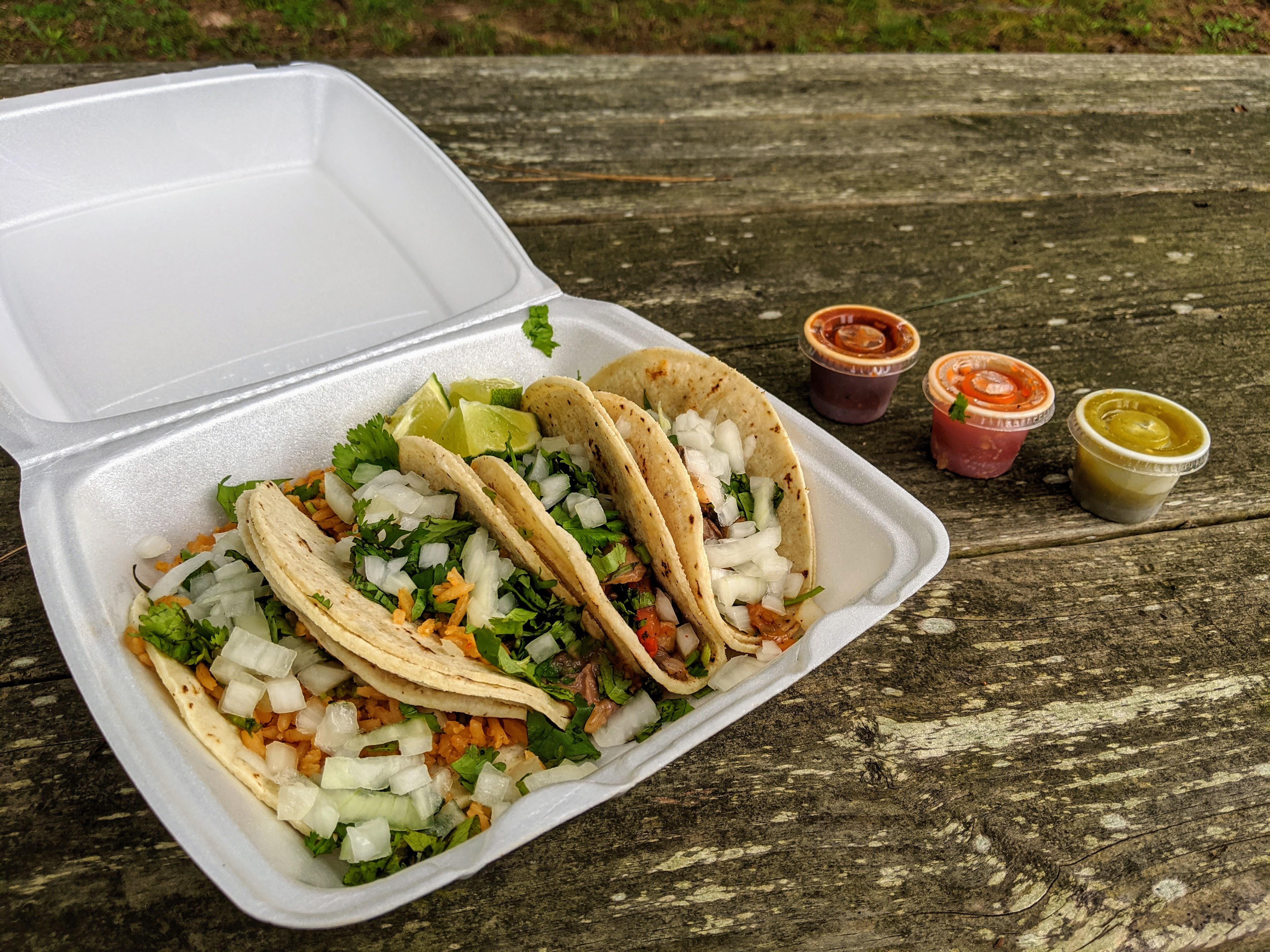 Veg tacos from Taqueria El Toro, Raleigh - Dining and Cooking