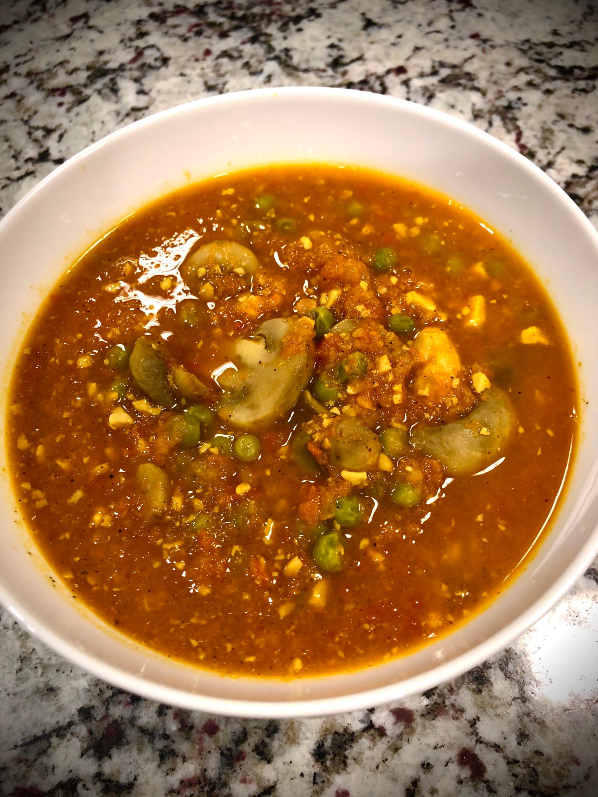 Matar mushroom with peas in a sauce with tomato 🍅, cashews, red onion 🧅 ...