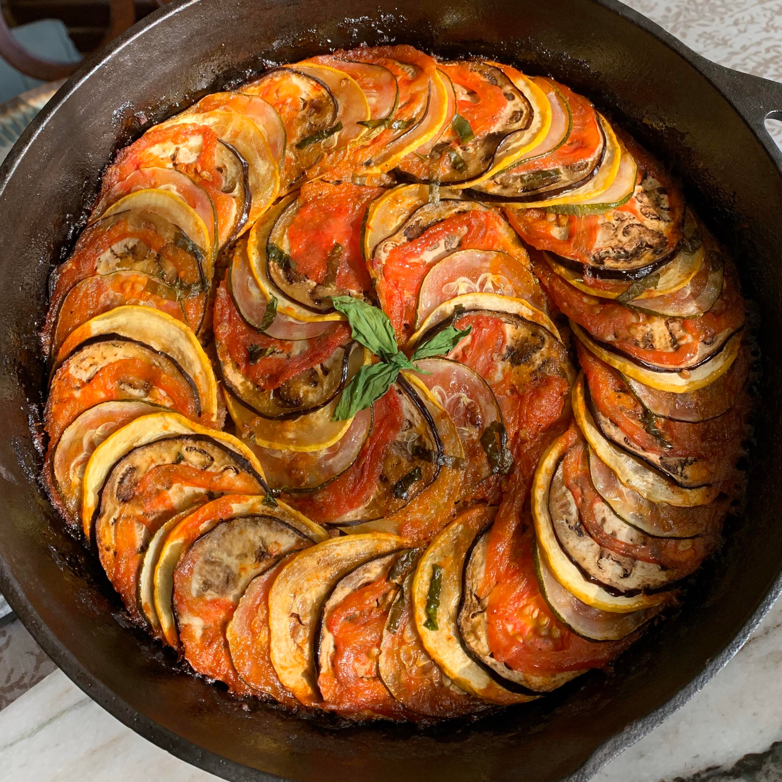 Confit Byaldi aka fancy Ratatouille is amazingly fun and low cal ...