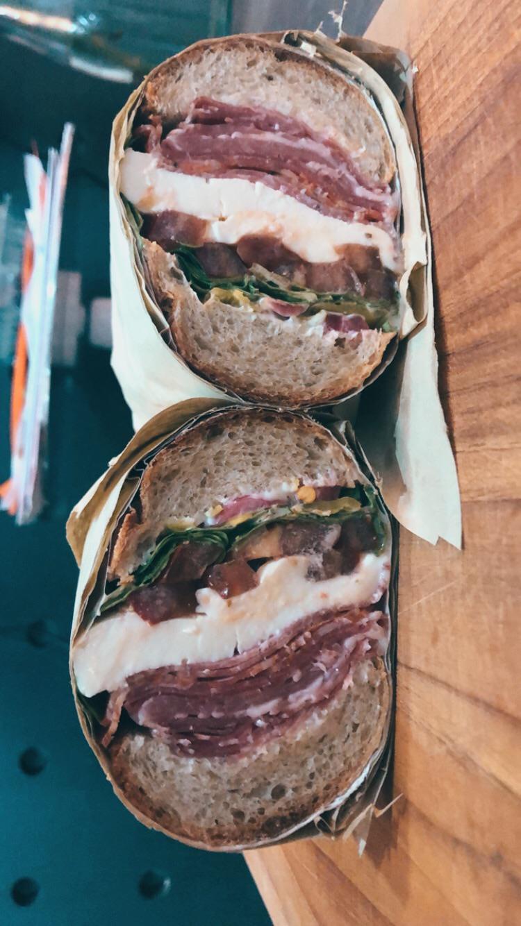 For my fellow sandwich fiends out there. Homemade Italian sub on ...