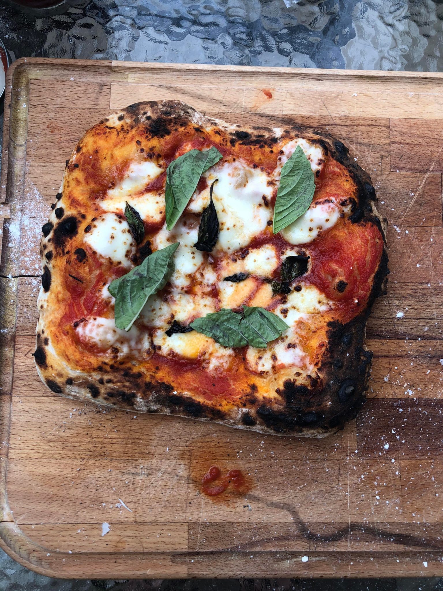 Al Little Bit Burnt Pepperoni Pizza - Dining and Cooking