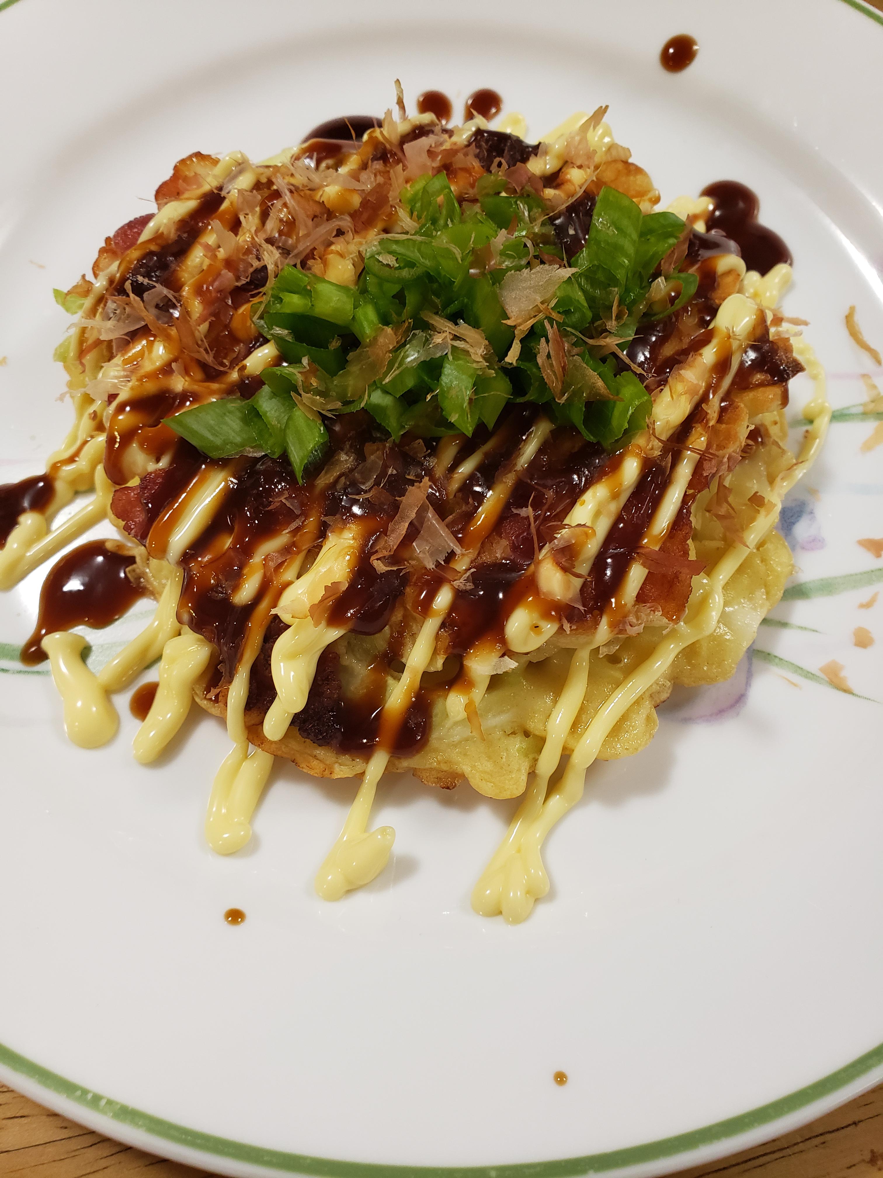 Osaka style okonomiyaki. I am in Umami heaven! Why haven't I made these ...