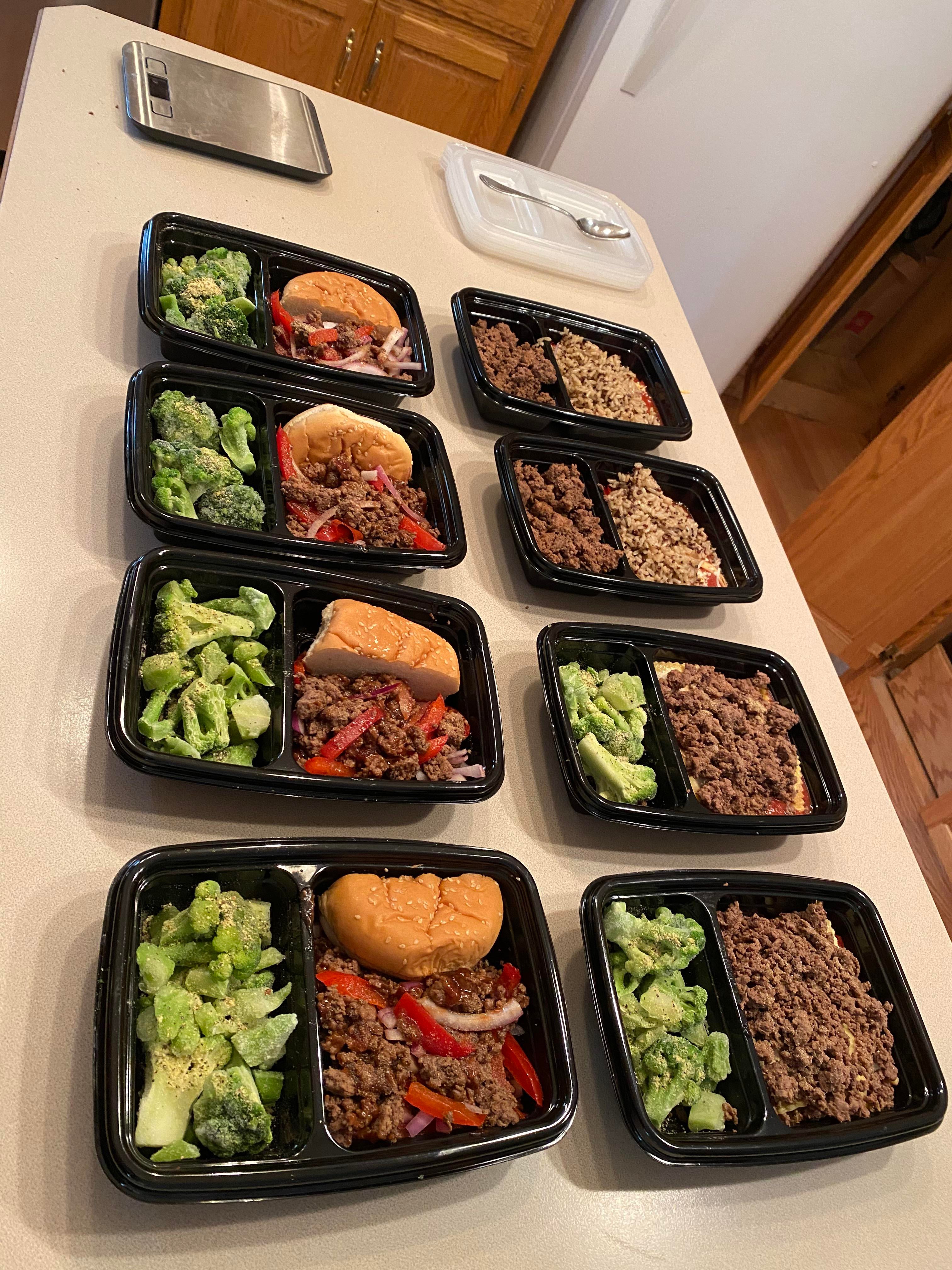 My first time meal prepping! Made some beef-based meals today (made ...