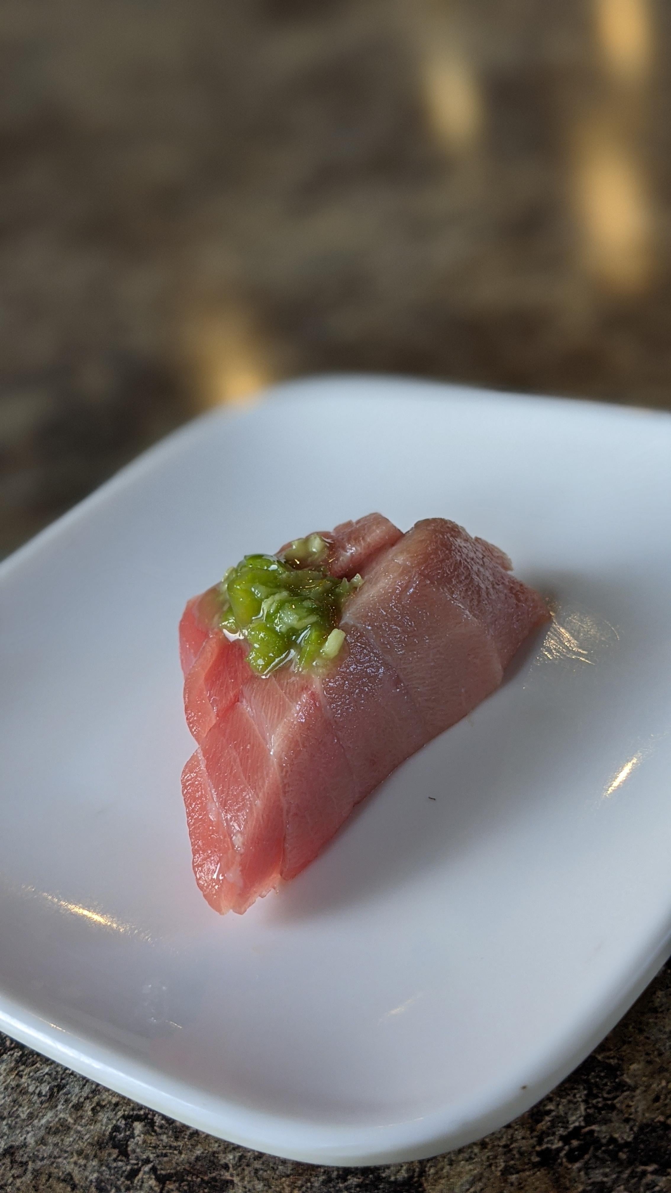 Chu-Toro w/Kizami Wasabi - Dining and Cooking