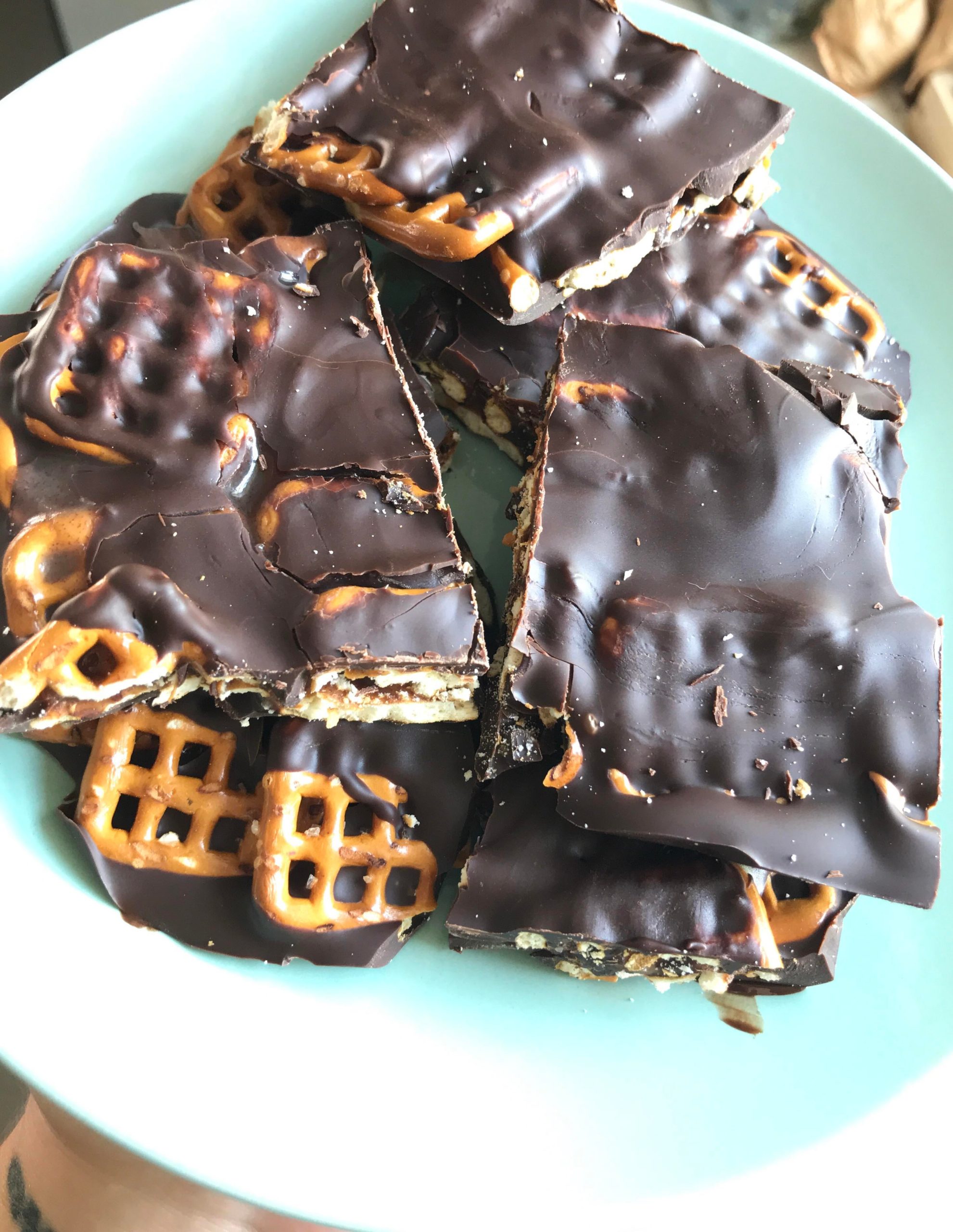 Chocolate caramel pretzel bark...the snack to end all snacks - Dining ...