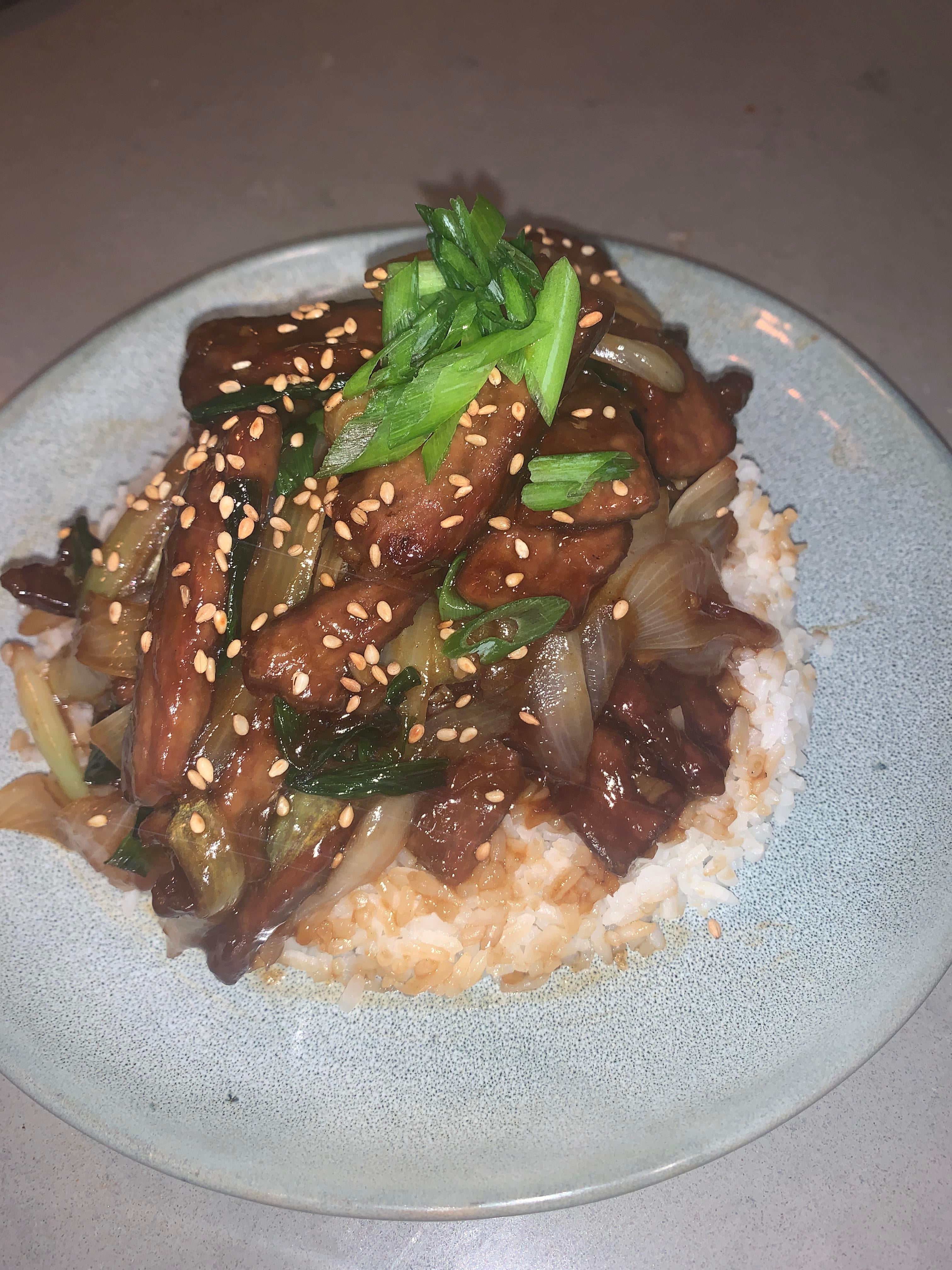 First meal out of my new wok! Mongolian Beef w/Scallions - Dining and ...