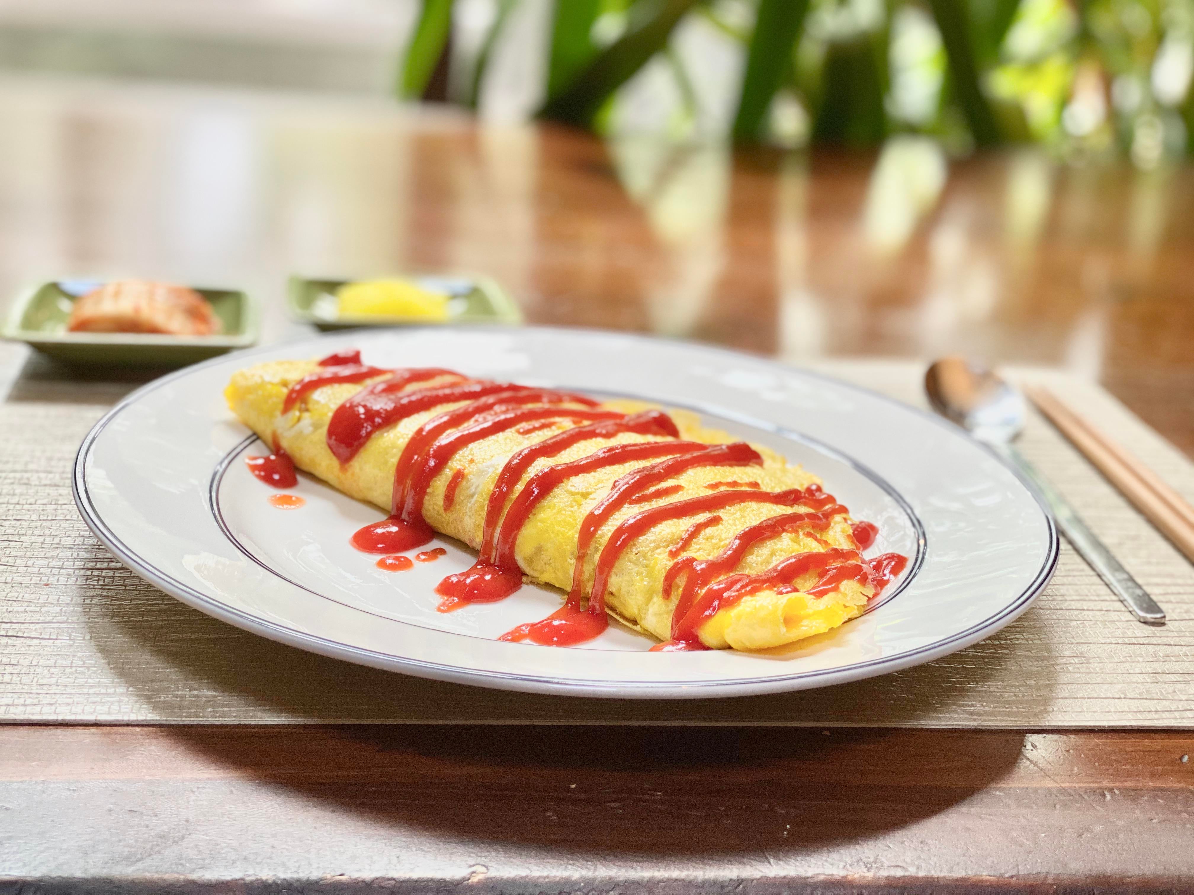 Omurice - Omelette Rice with Shrimp!! - Dining and Cooking
