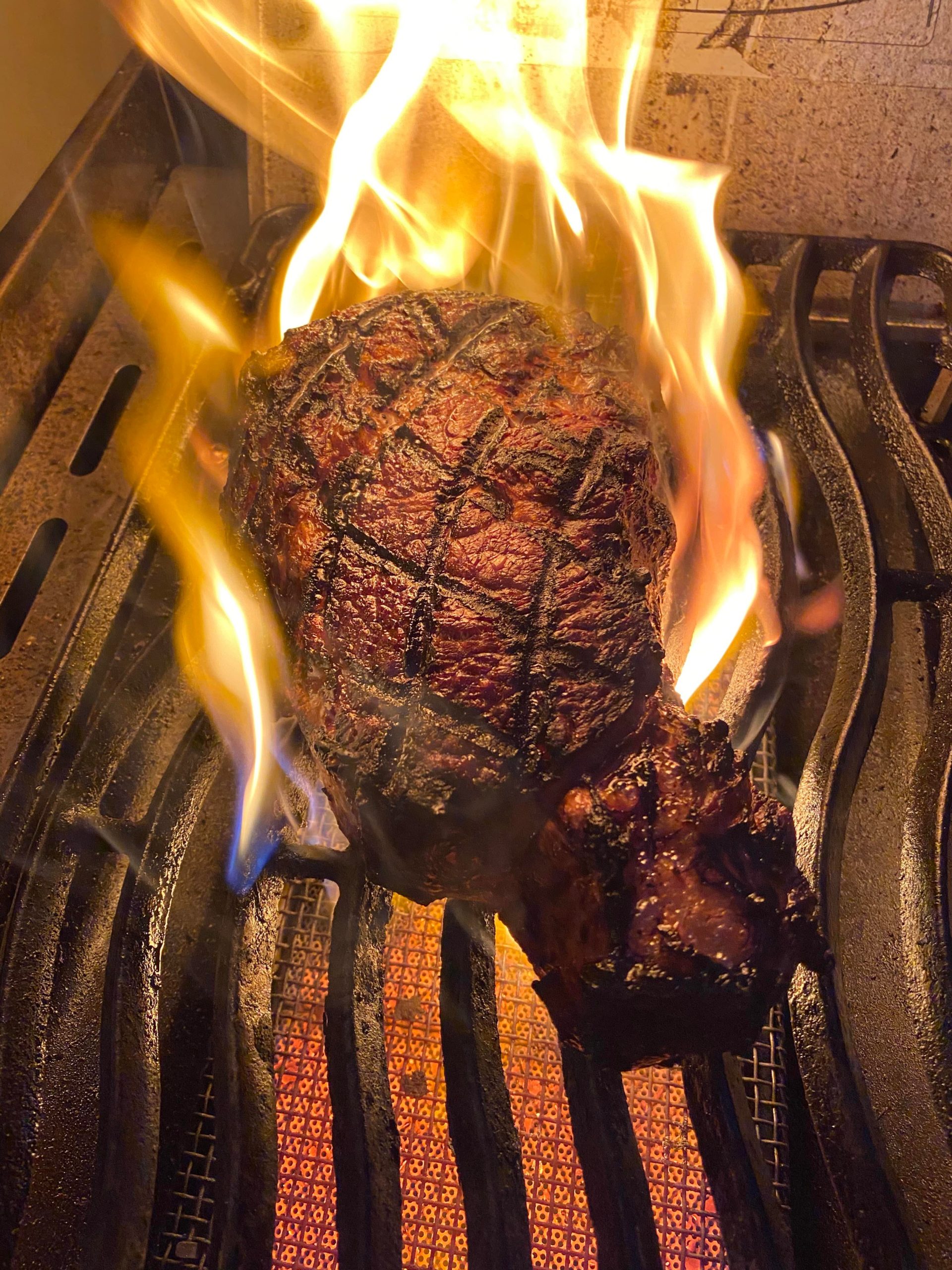 45 day dry aged ribeye getting good and crusty - Dining and Cooking