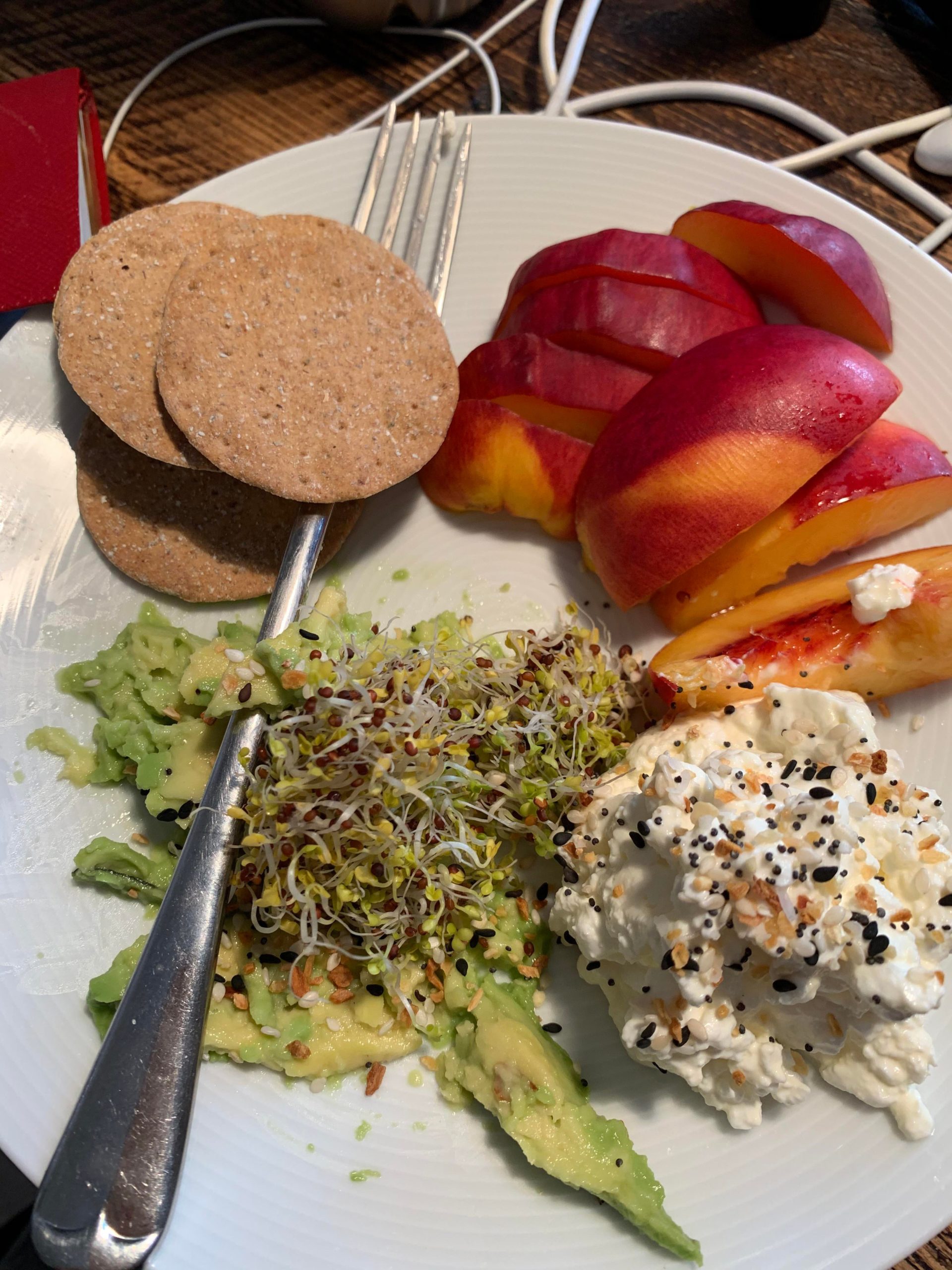 266 cal late lunch / snack plate. EBTB seasoning really is everything ...