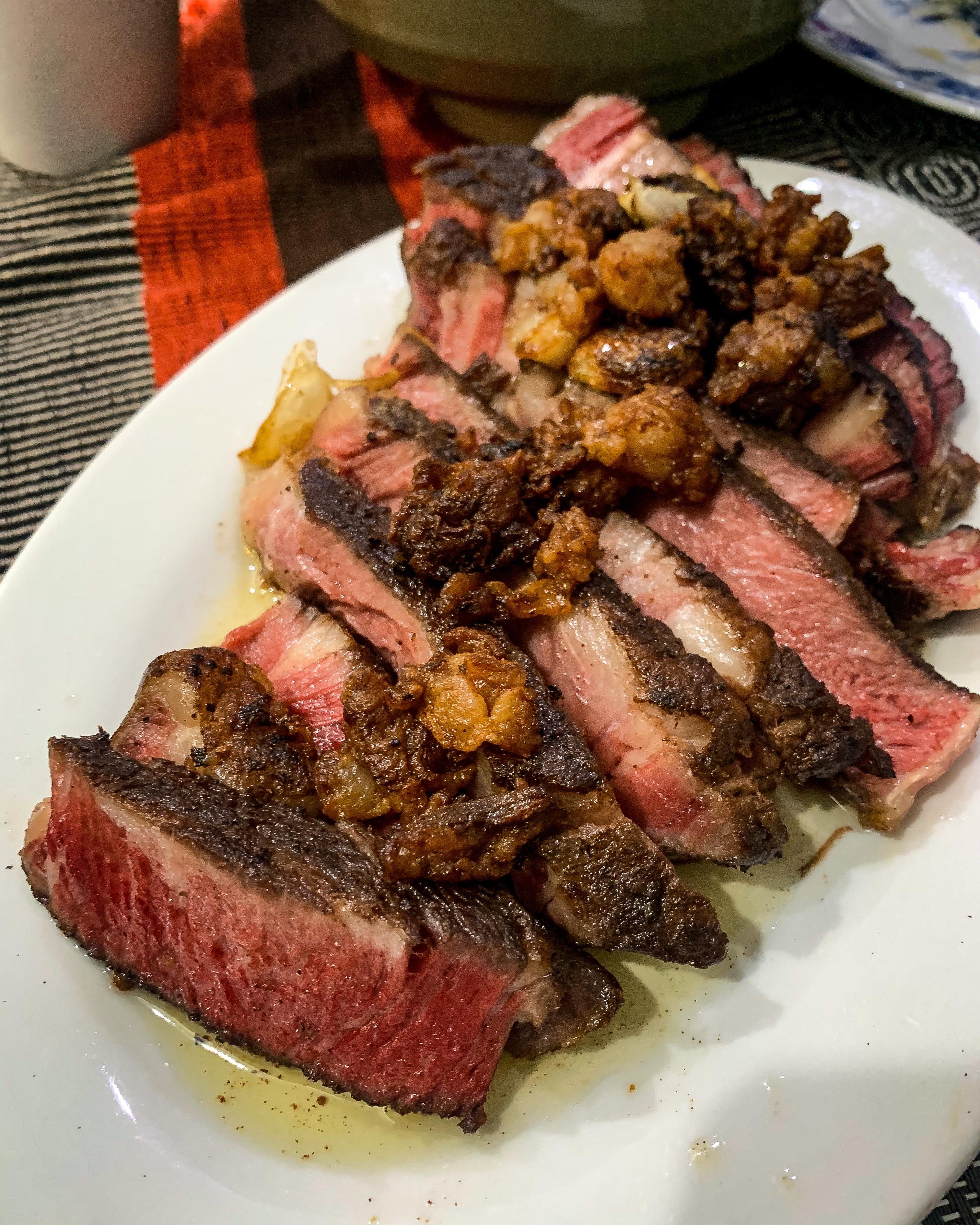 1.5” prime ribeye, 137F for 3 hours, mayo sear, toasted fat - Dining ...