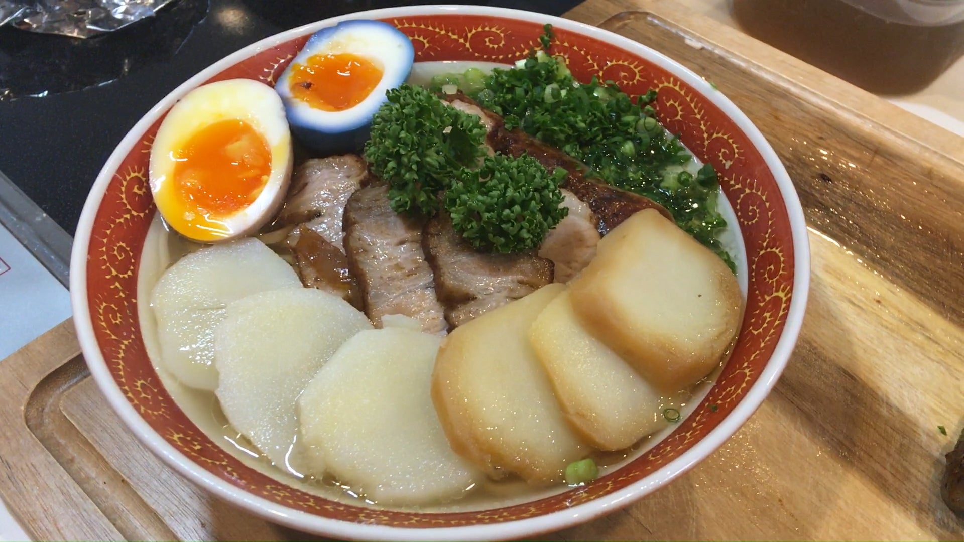 German Ramen - featuring ajitsuke potato, red cabbage ajitama and ...