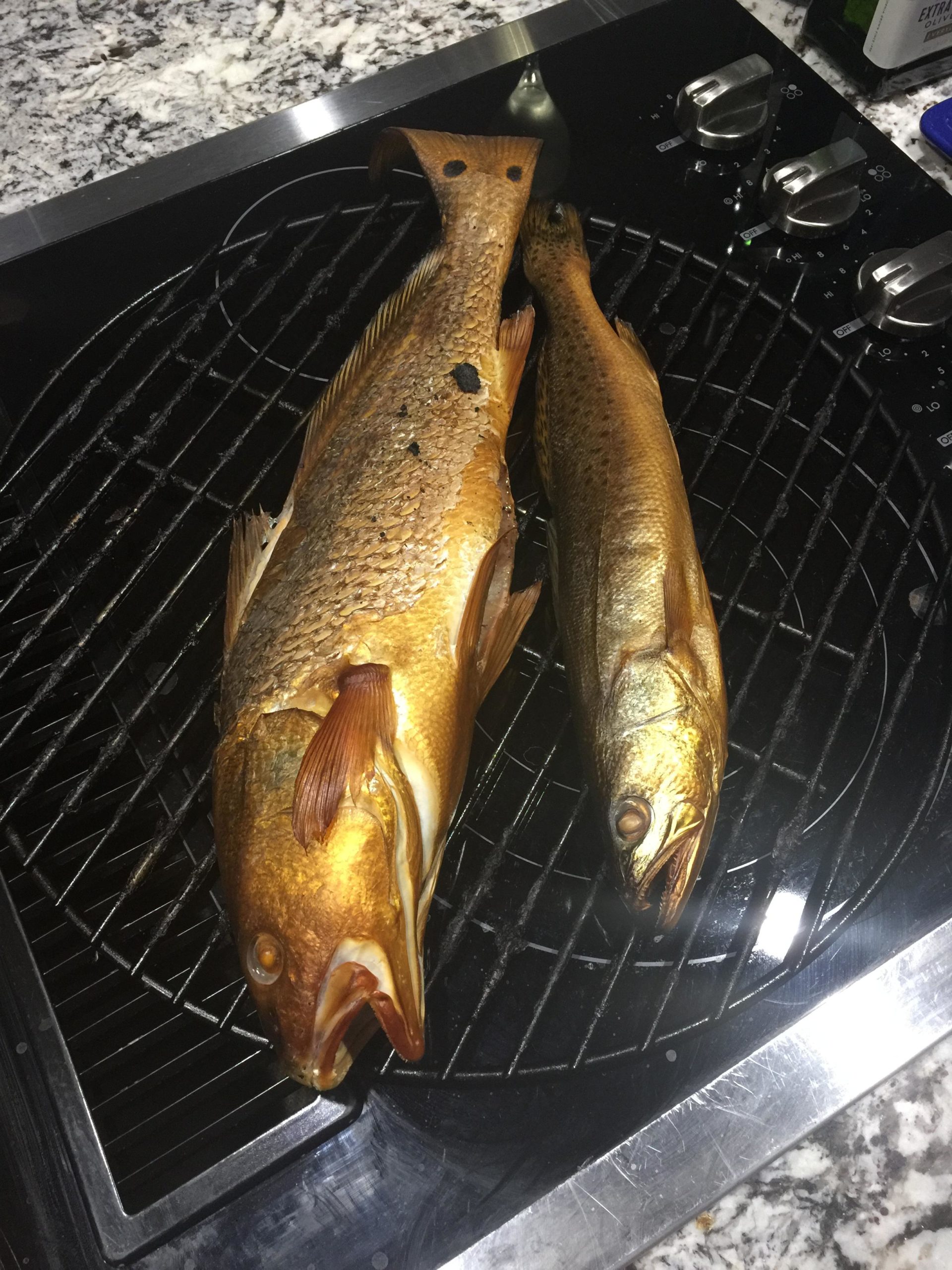 Hot Smoke Redfish and Trout Over Pear Wood. - Dining and Cooking