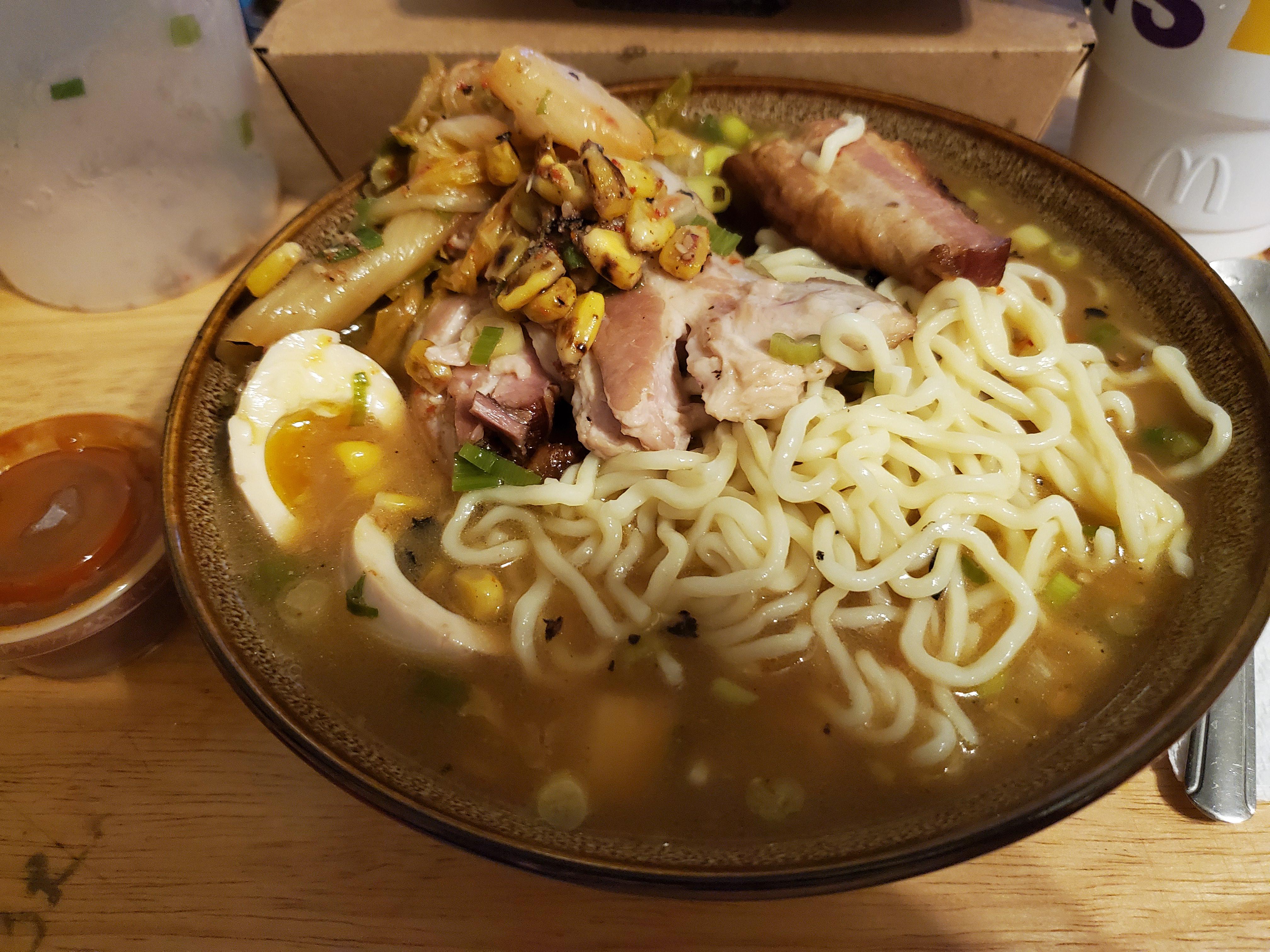 It's not the prettiest but I got some takeout ramen tonight that I ...
