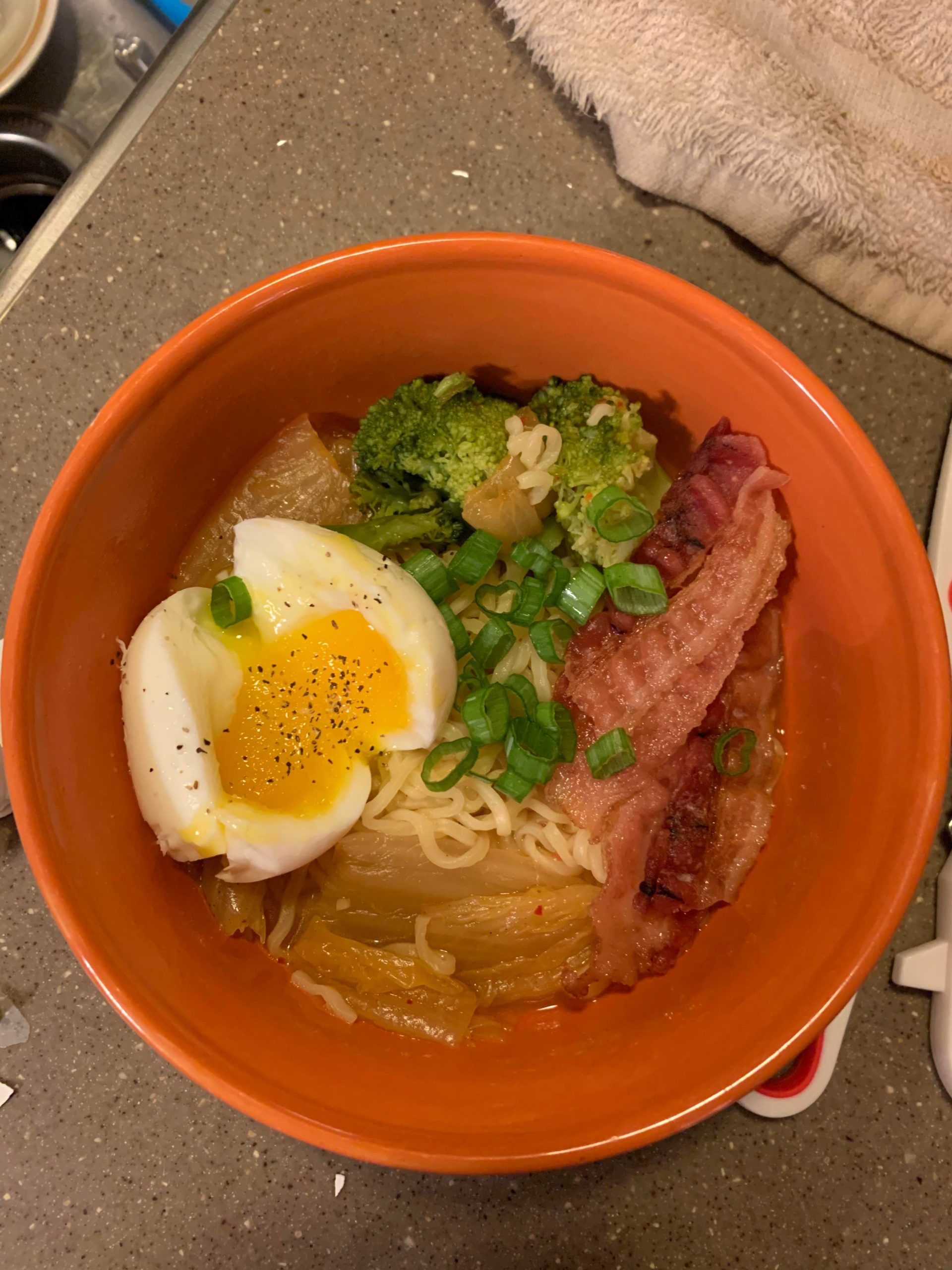 Random college kid ramen. All Hail Kimchi😗 🏼 - Dining and Cooking