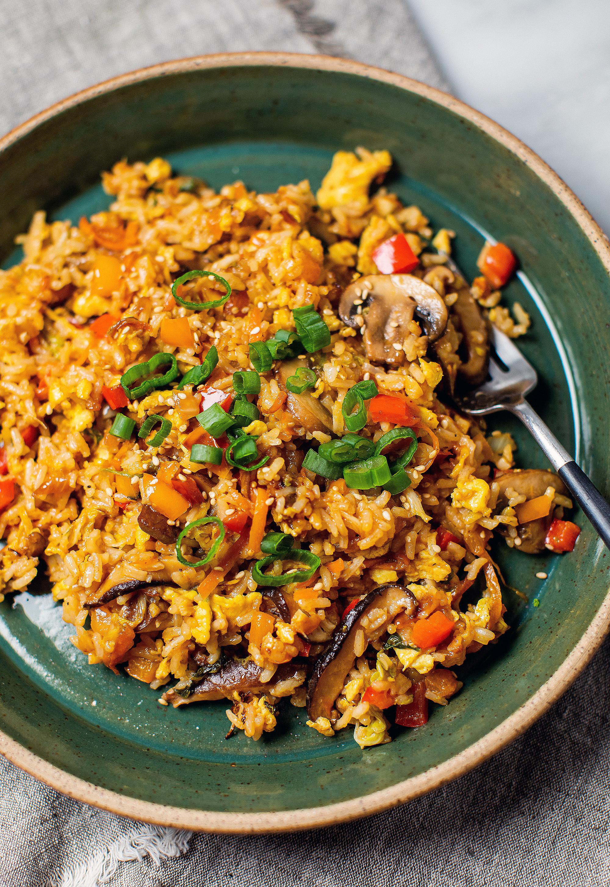 Easy Miso Fried Rice - Dining and Cooking