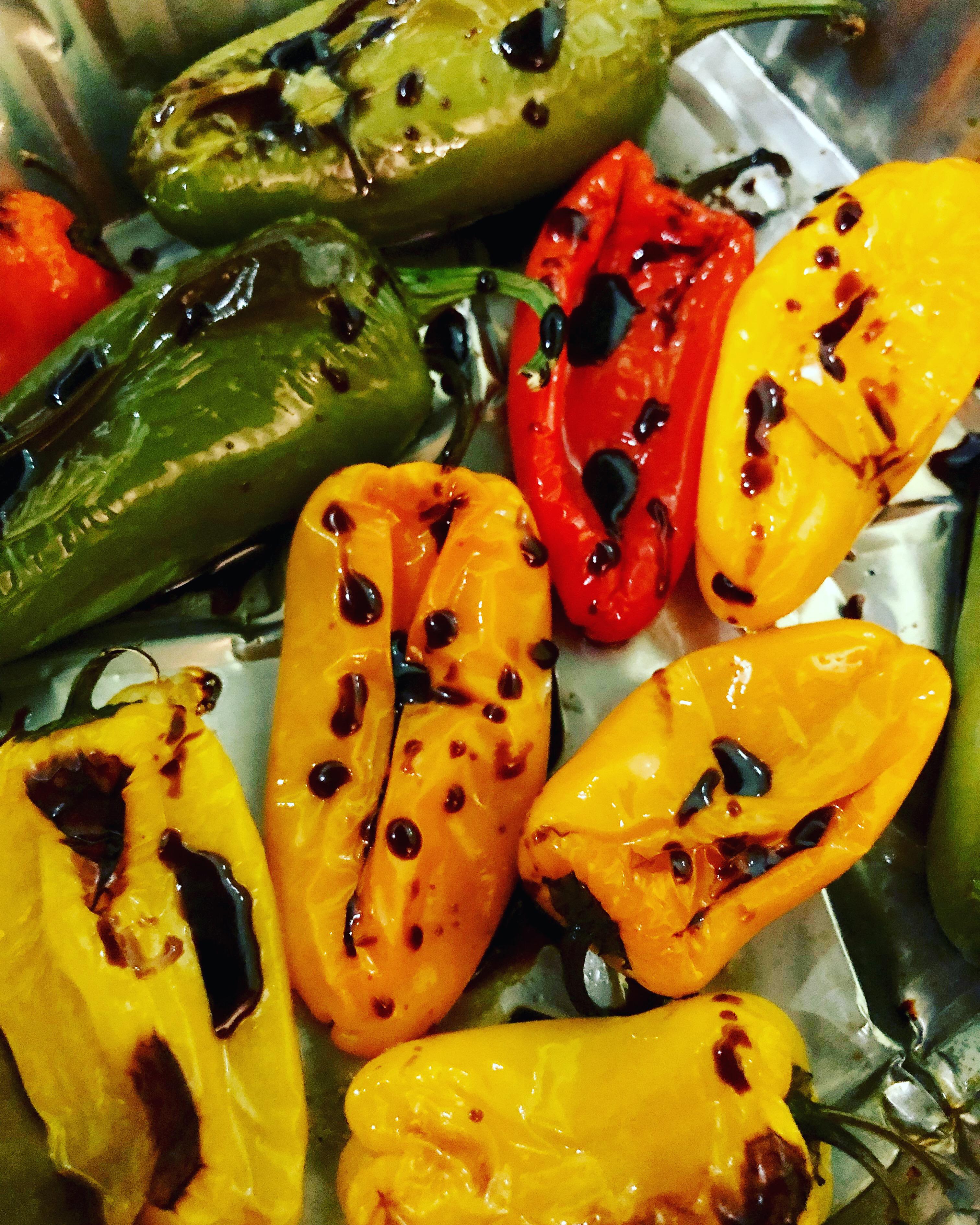 Oven Roasted Peppers with Olive Oil and Balsamic Vinegar - Dining and ...