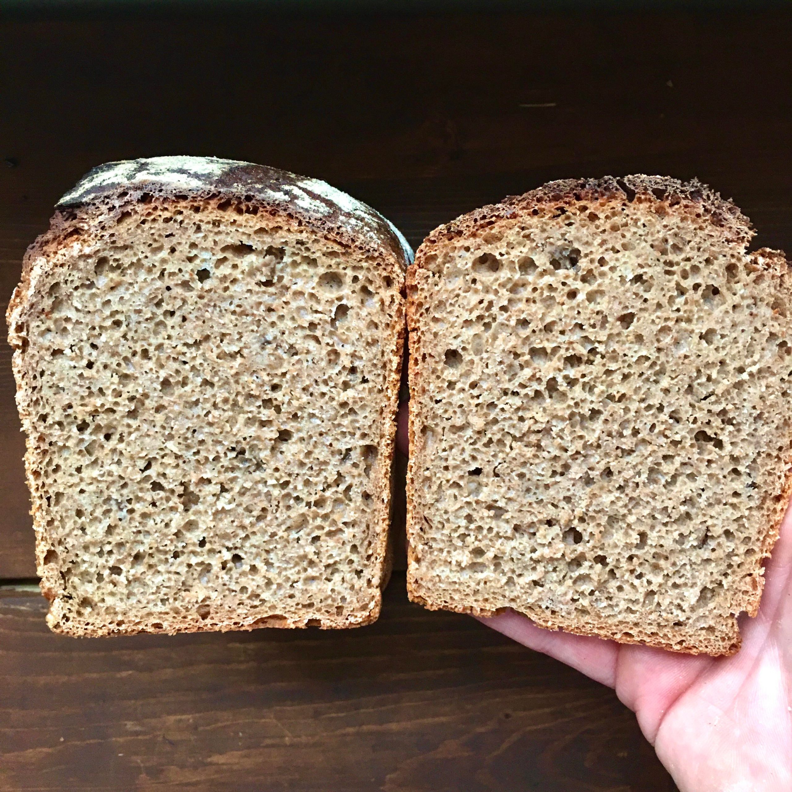 Naturally leavened, pure rye, milled at home. - Dining and Cooking