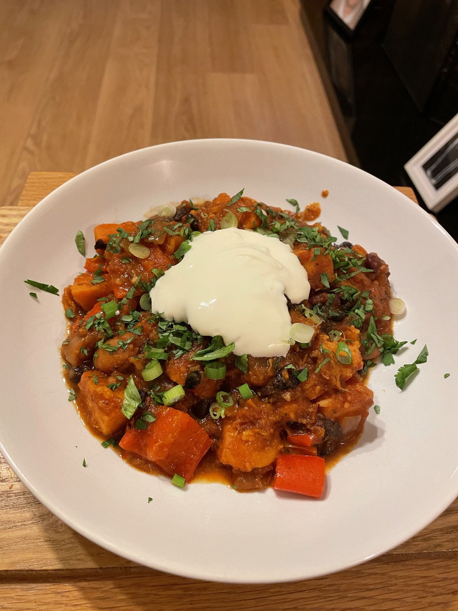Roast sweet potato and bean chilli, curtesy of Chef John. - Dining and ...
