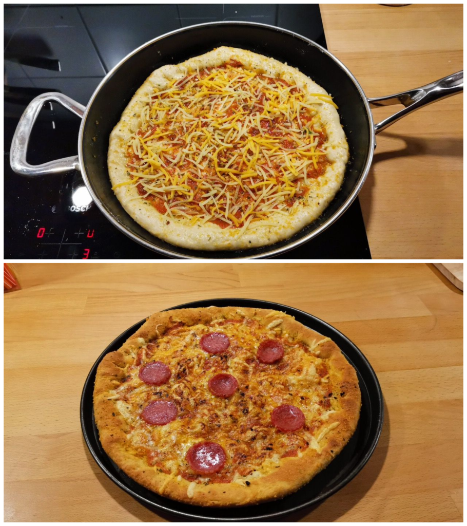 Relatively normal pepperoni pan pizza - Dining and Cooking
