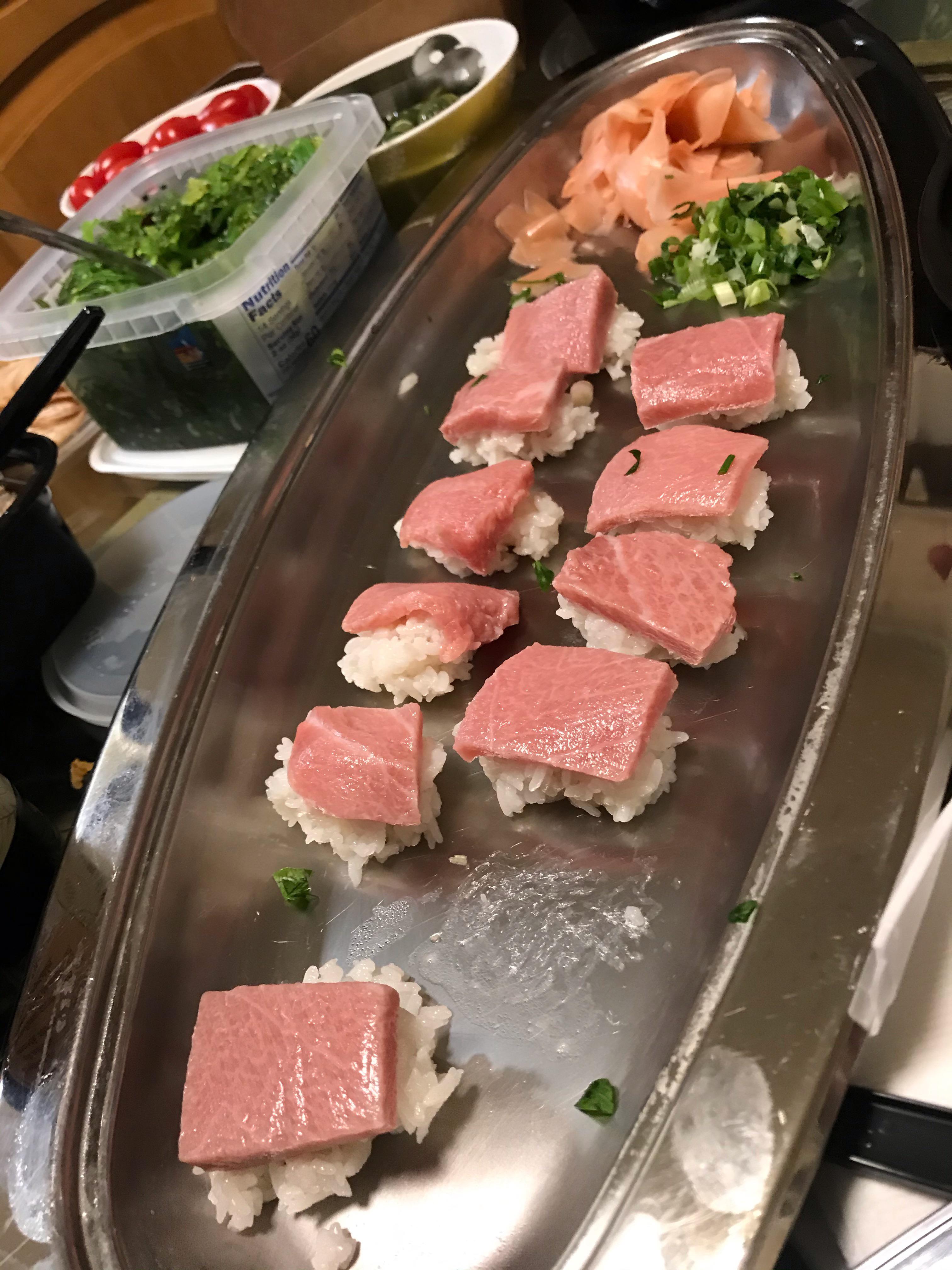First Attempt - Fresh Caught Blue Fin Toro - Dining and Cooking