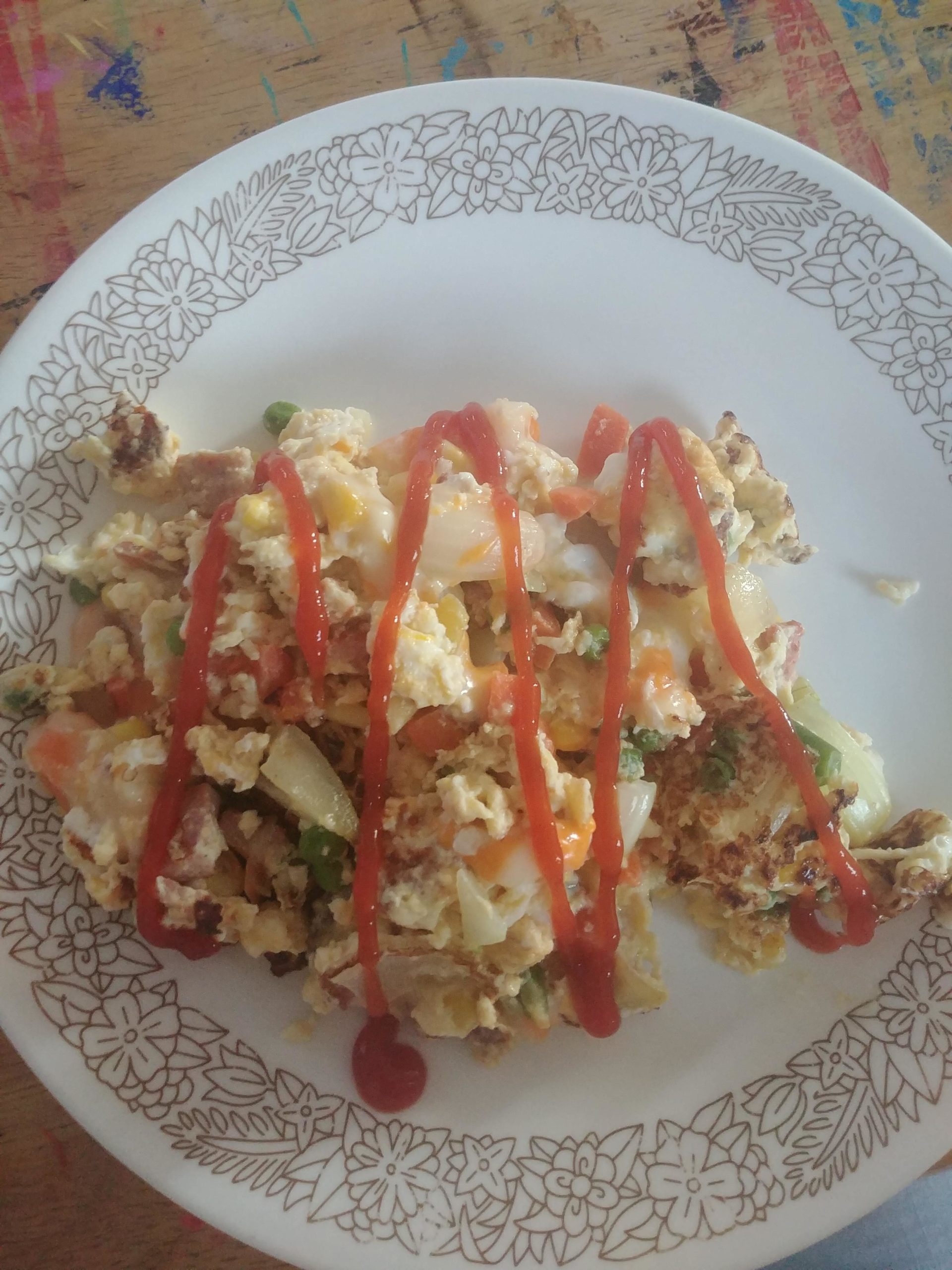 My mom made western scrambled eggs this morning. Thought I would share ...