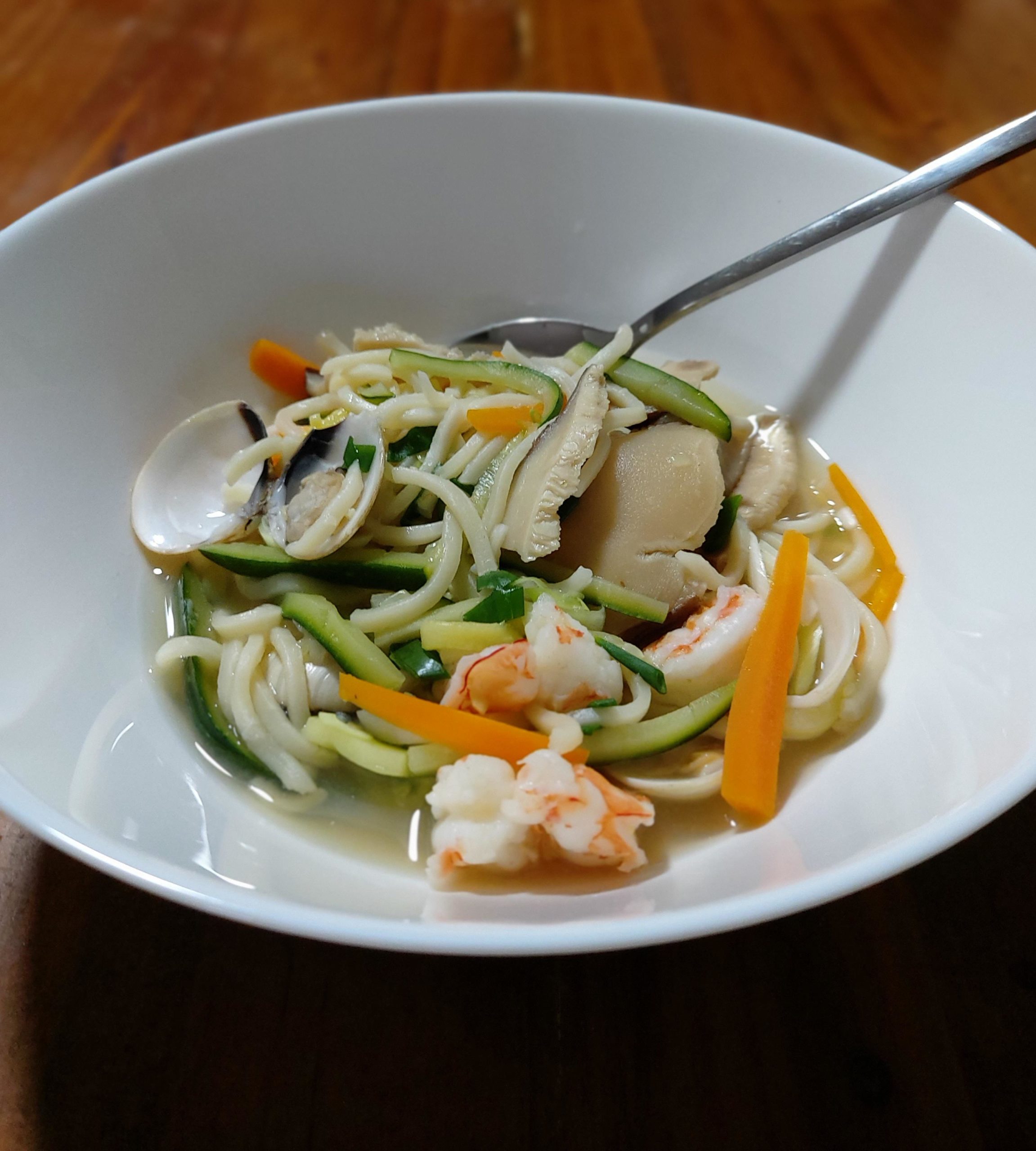 First time making 칼국수 kalguksu - knife cut noodle soup. First time ...