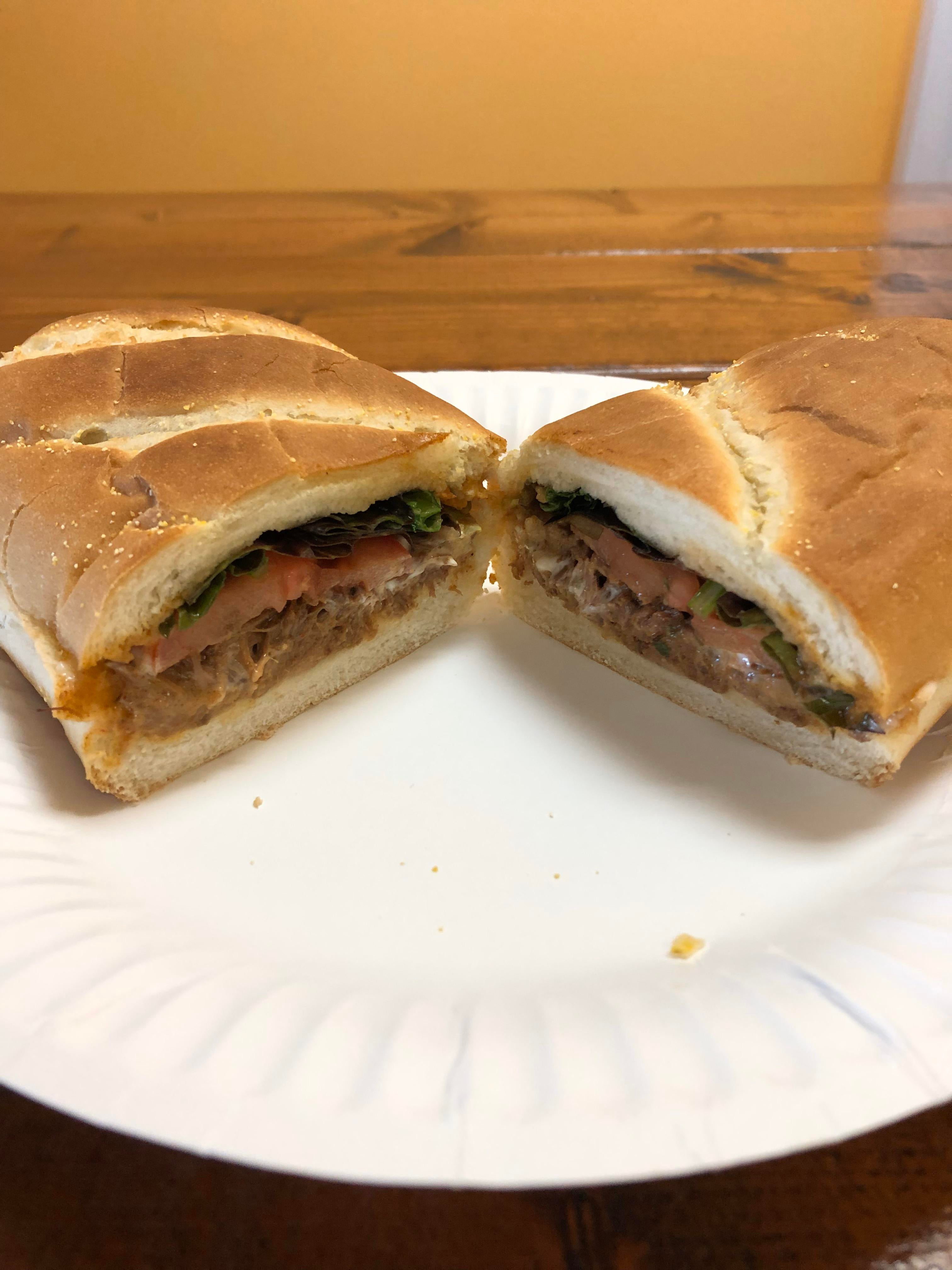 Brazilian pot roast, lettuce, arugula, mayo and hot sauce. Amazing ...