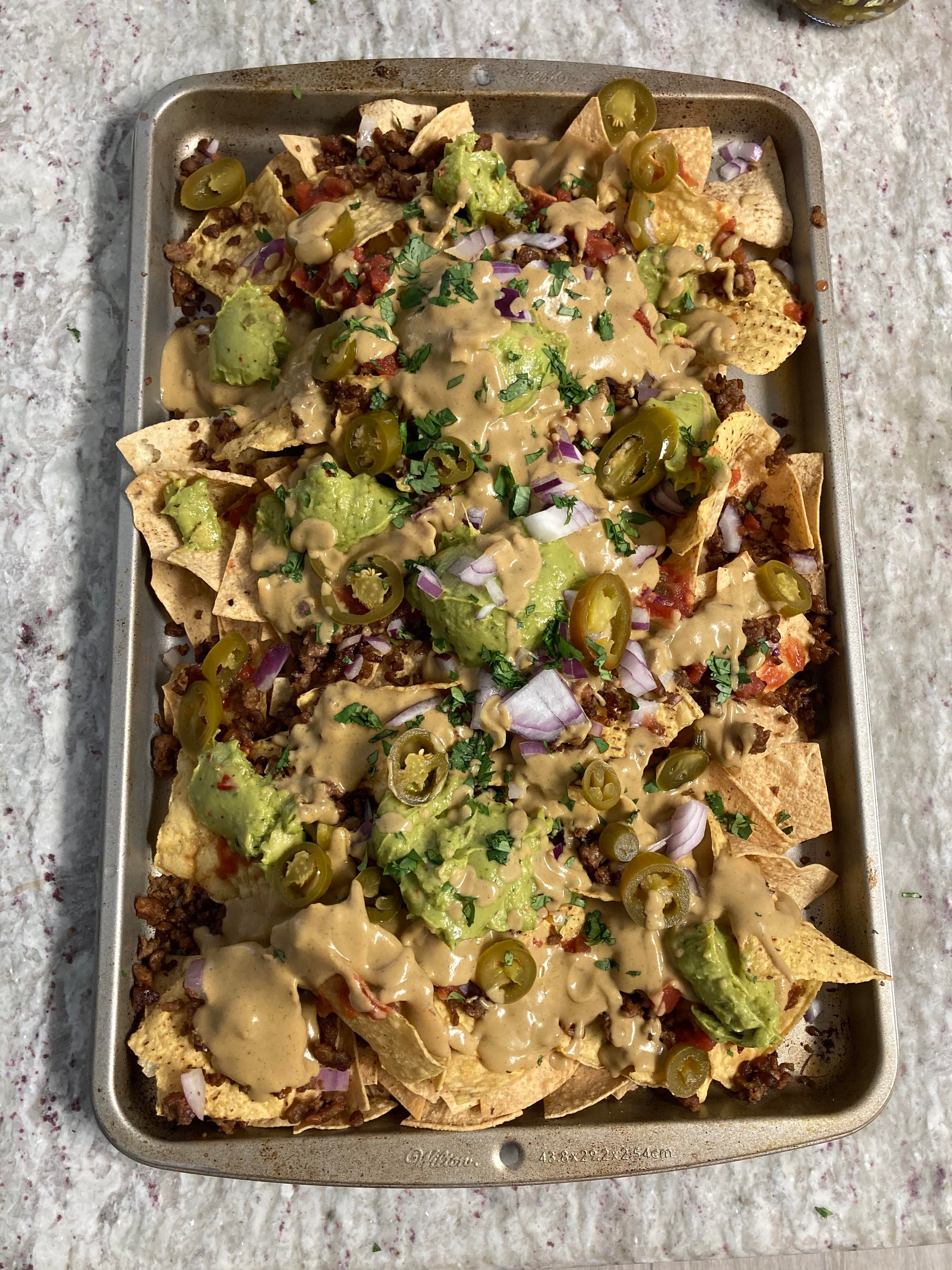 Sunday Football Nachos with Cashew-less QUESoOOoOoo - Dining and Cooking