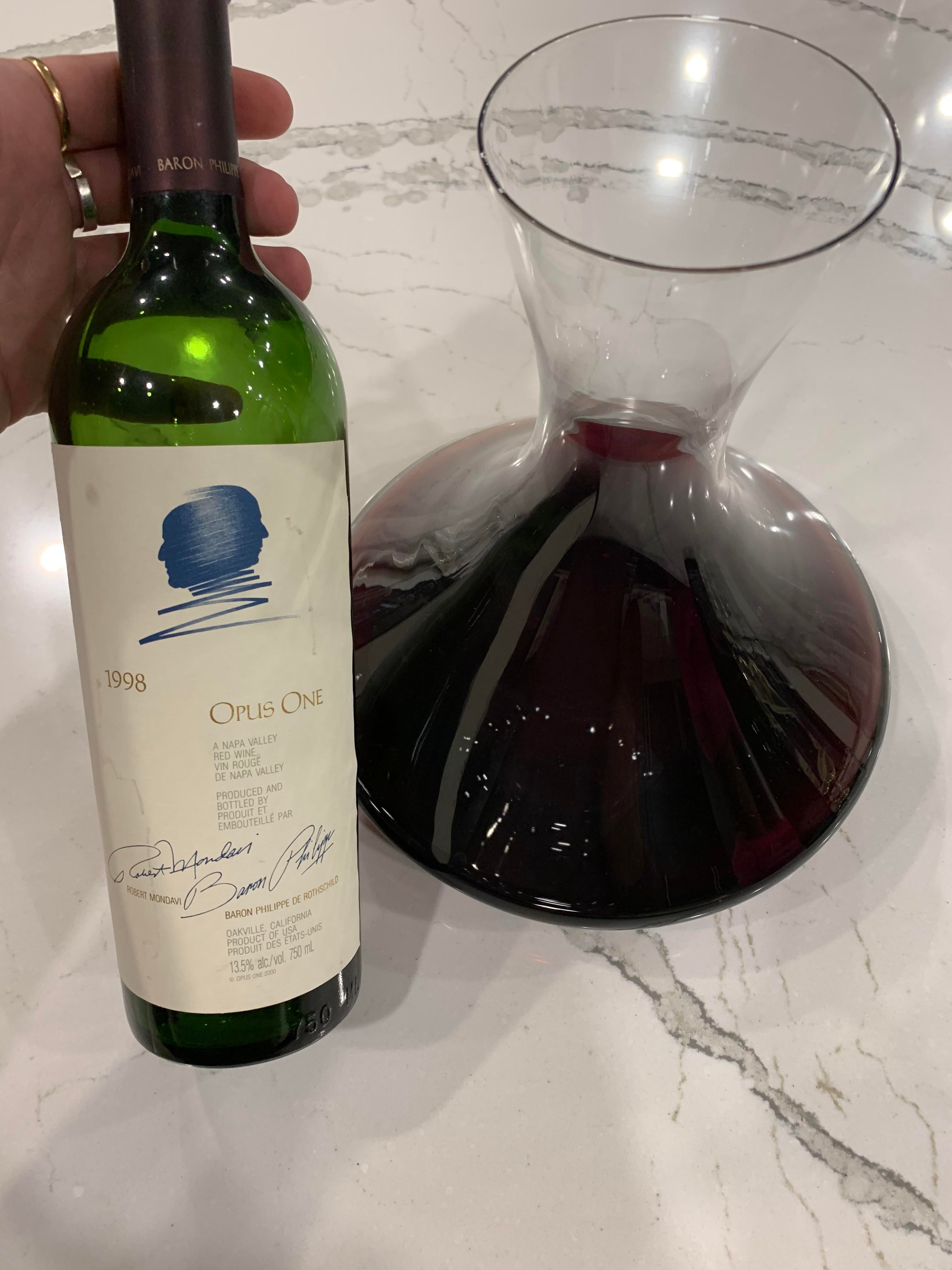 1998 Opus One to celebrate a contract. - Dining and Cooking