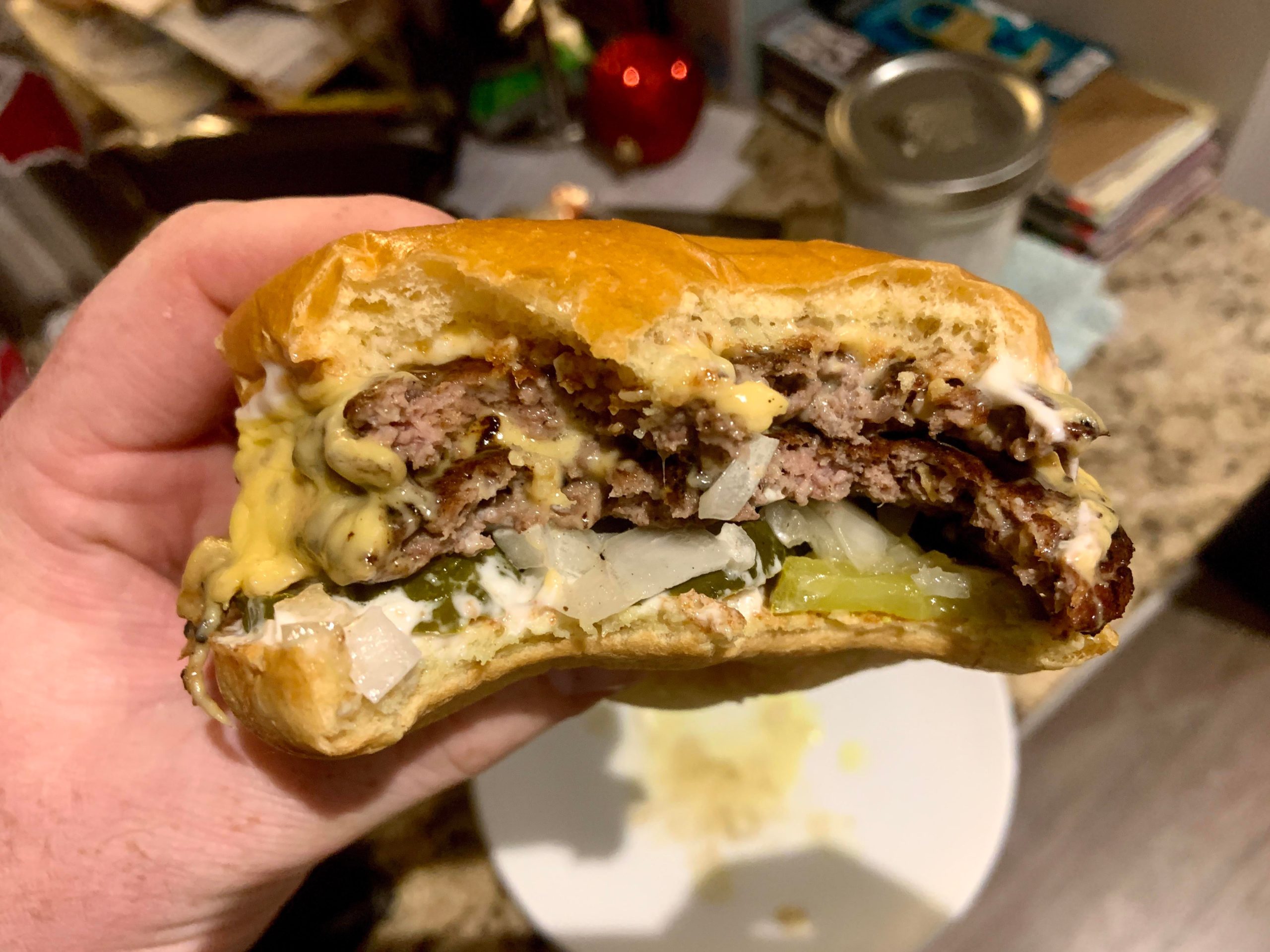 Double cheeseburger MickyD’s style.. - Dining and Cooking