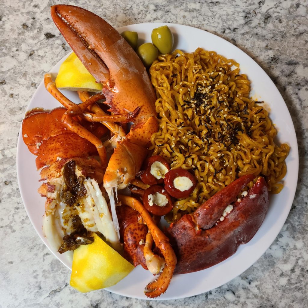 Upgrading Buldak 2x Spicy Ramen with Lobster 🦞 - Dining and Cooking