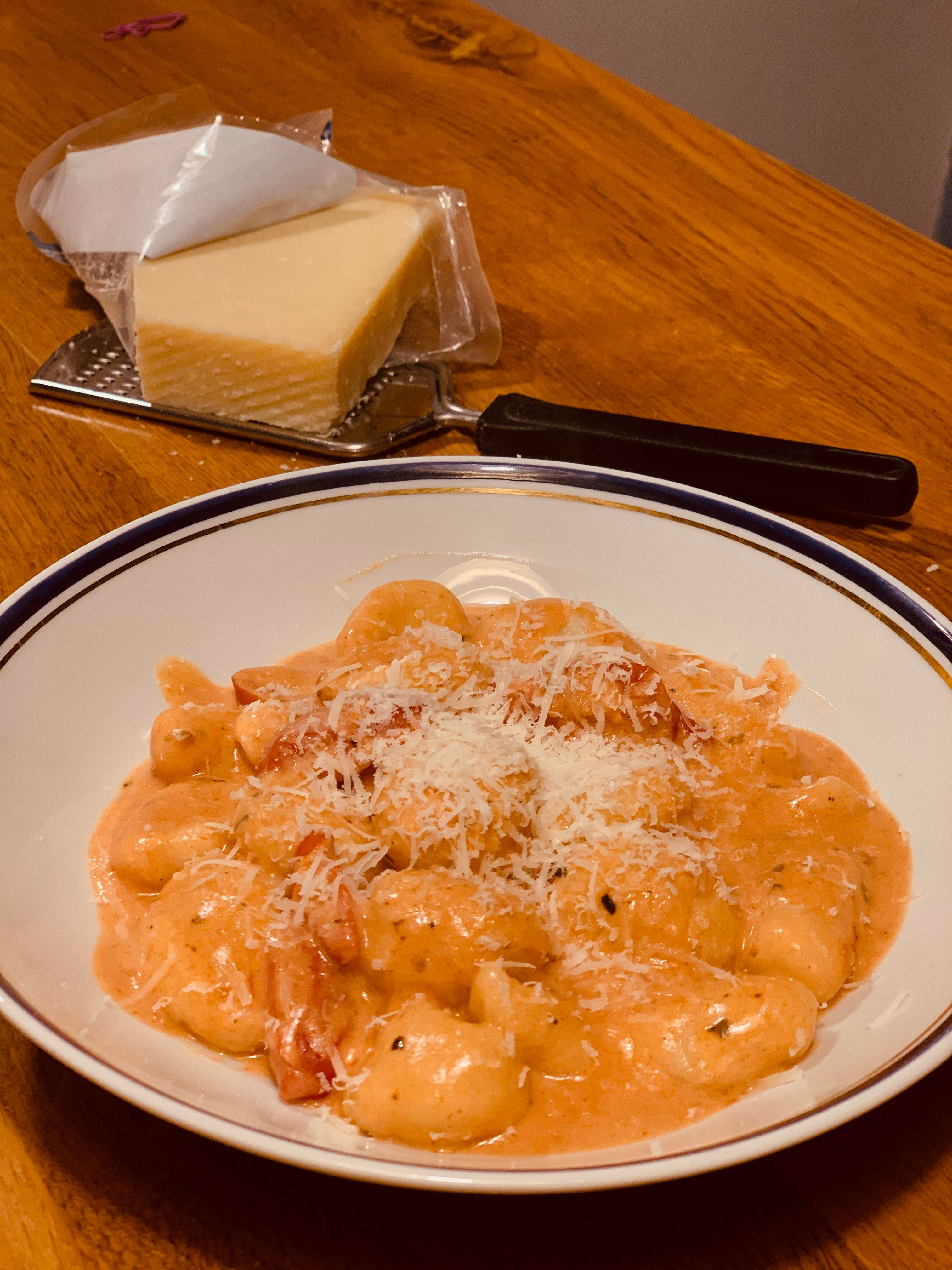 Homemade Gnocchi with Rose Sauce - Tomatoes and Cream - Dining and Cooking