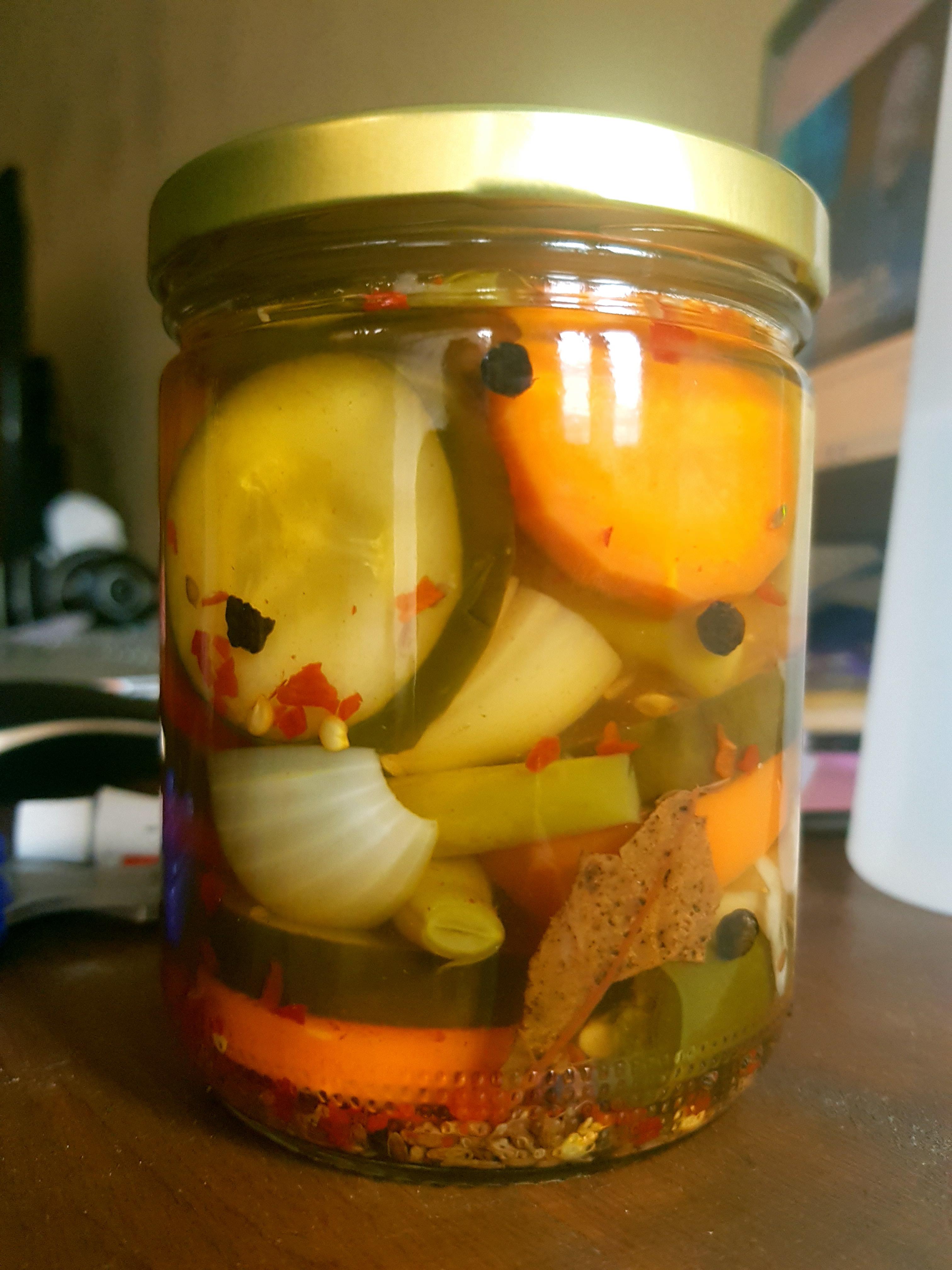 My take on a mixed veggie pickle - Dining and Cooking