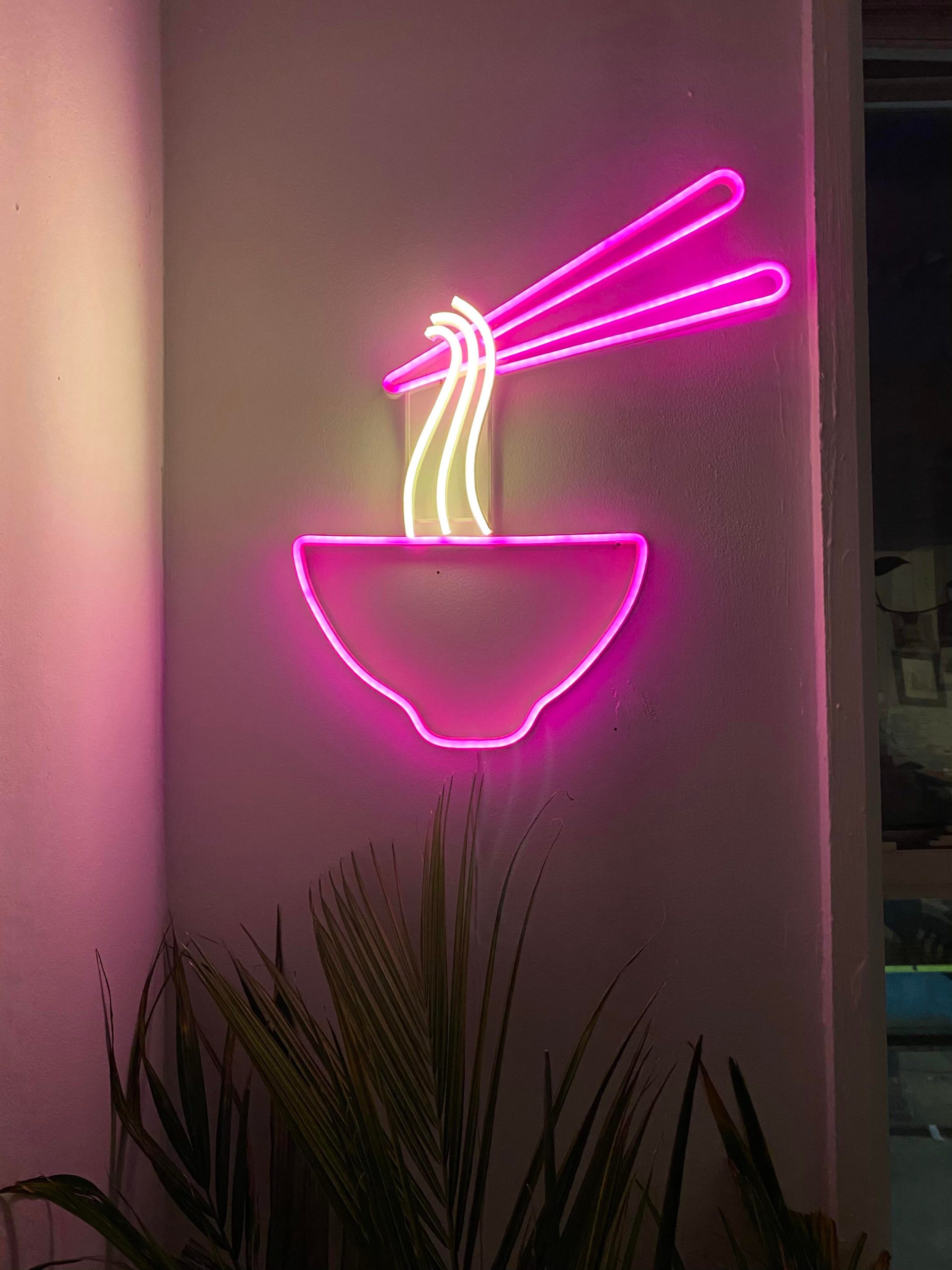 Custom made ramen neon light my girlfriend got me for my birthday ...
