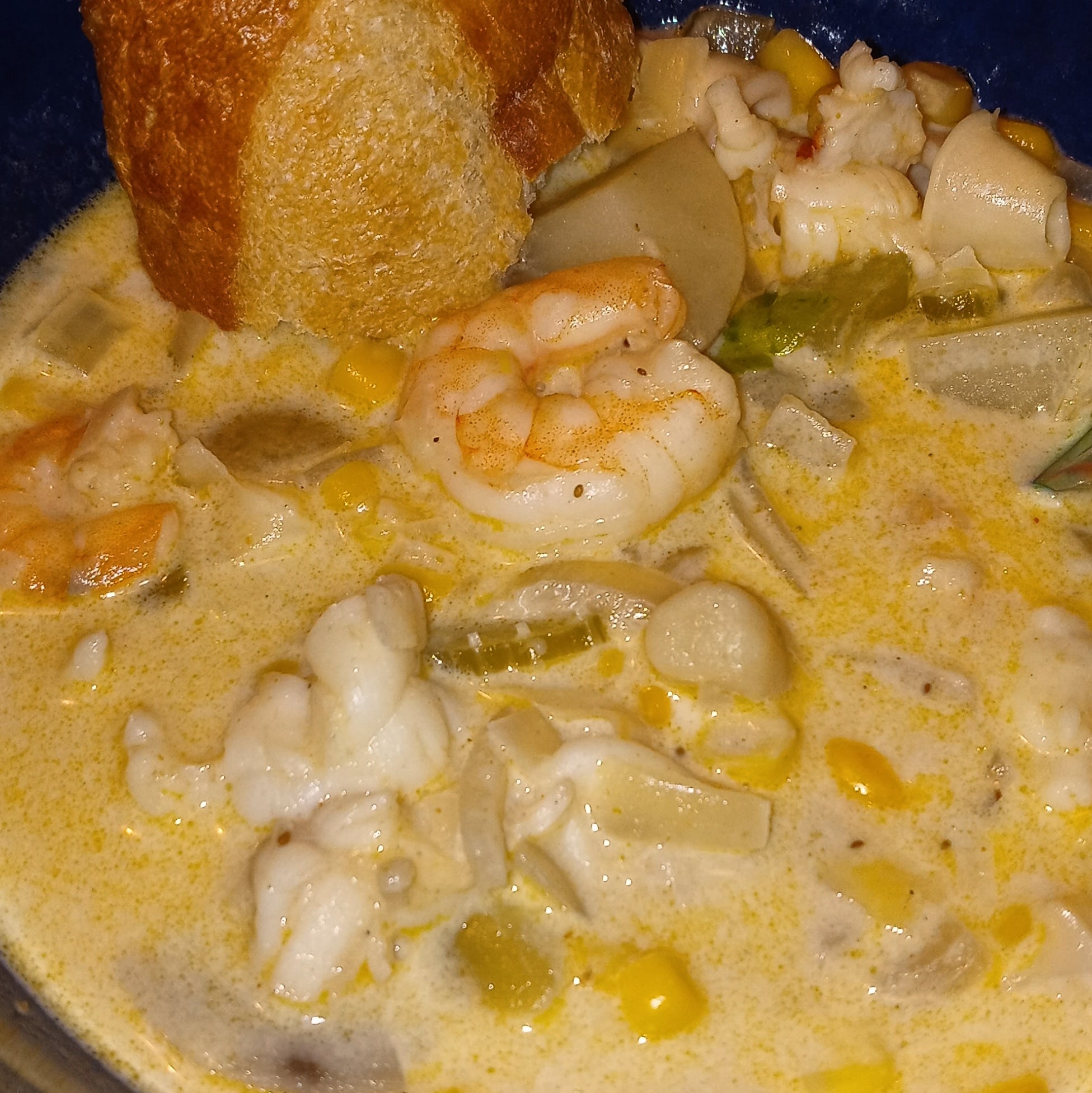 It was a good weekend for seafood 🙂 first time making seafood chowder ...