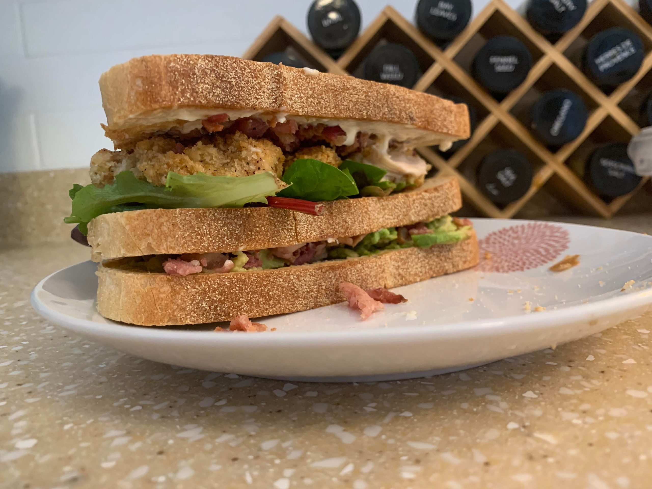 Breaded Chicken Avocado Club - Dining and Cooking