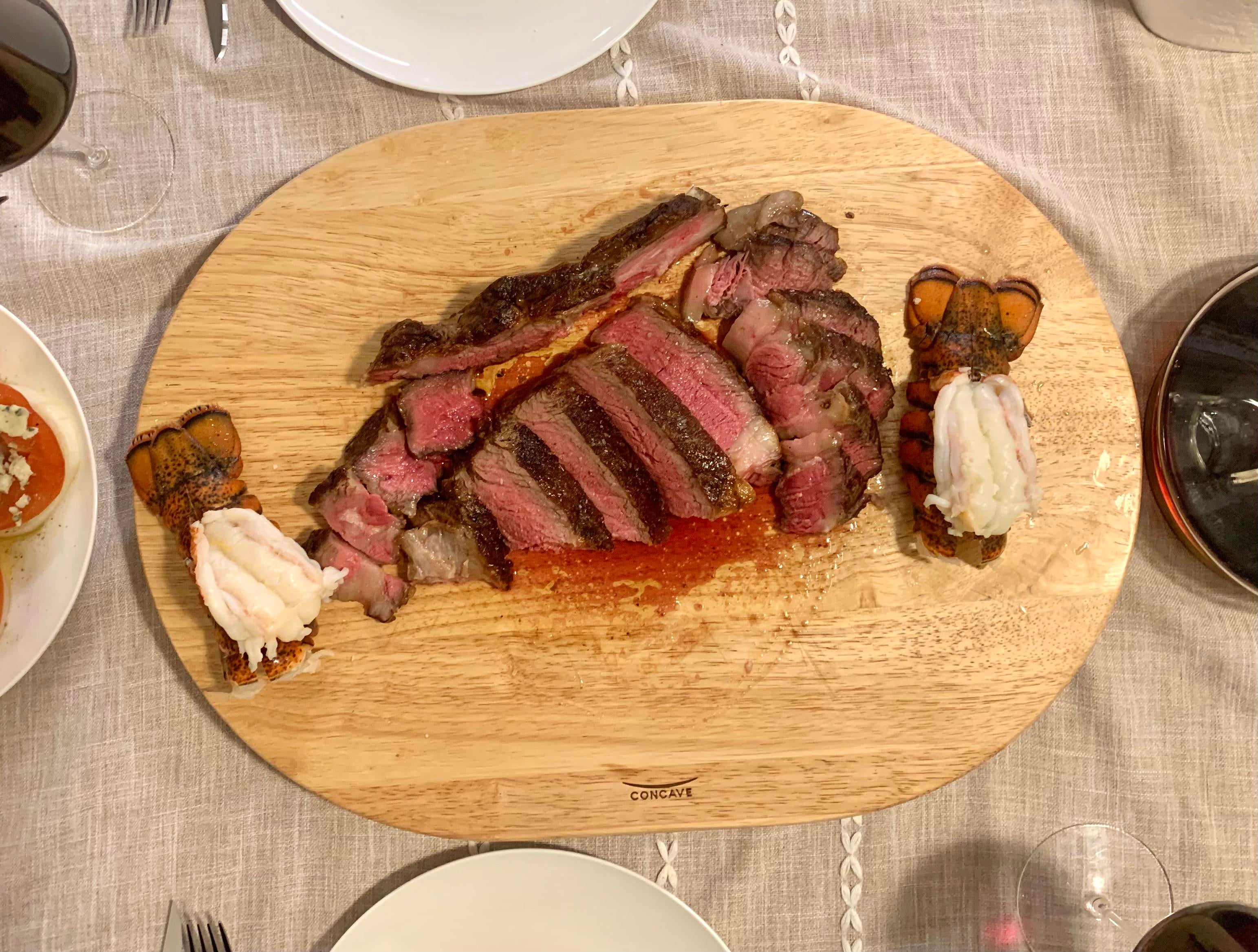 V Day dinner: 3” Prime Bone-In Rib-eye and lobster tails - Dining and ...