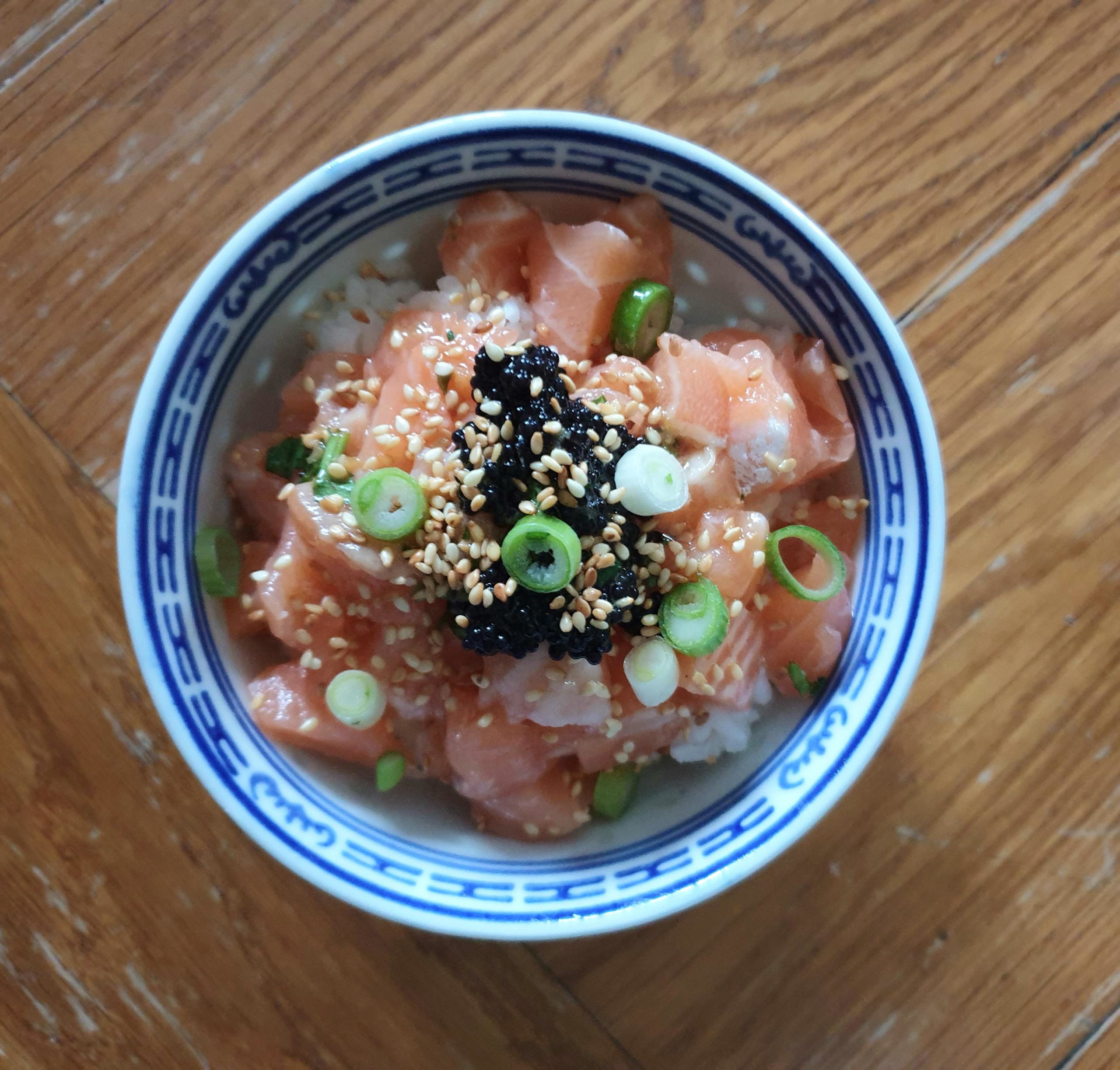 Mini salmon poke bowl - Dining and Cooking