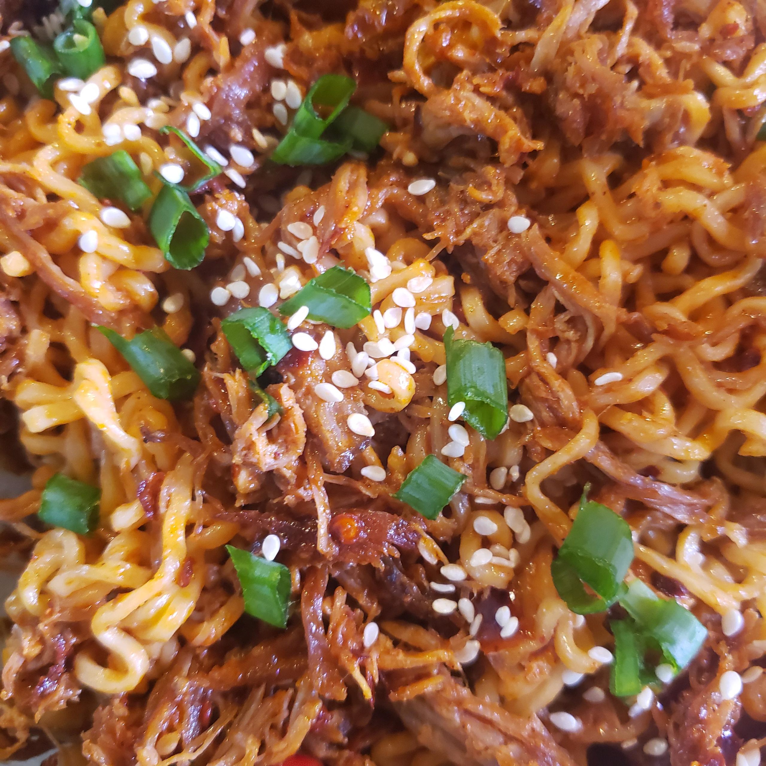 Lao gan ma Dan dan pulled pork ramen - Dining and Cooking