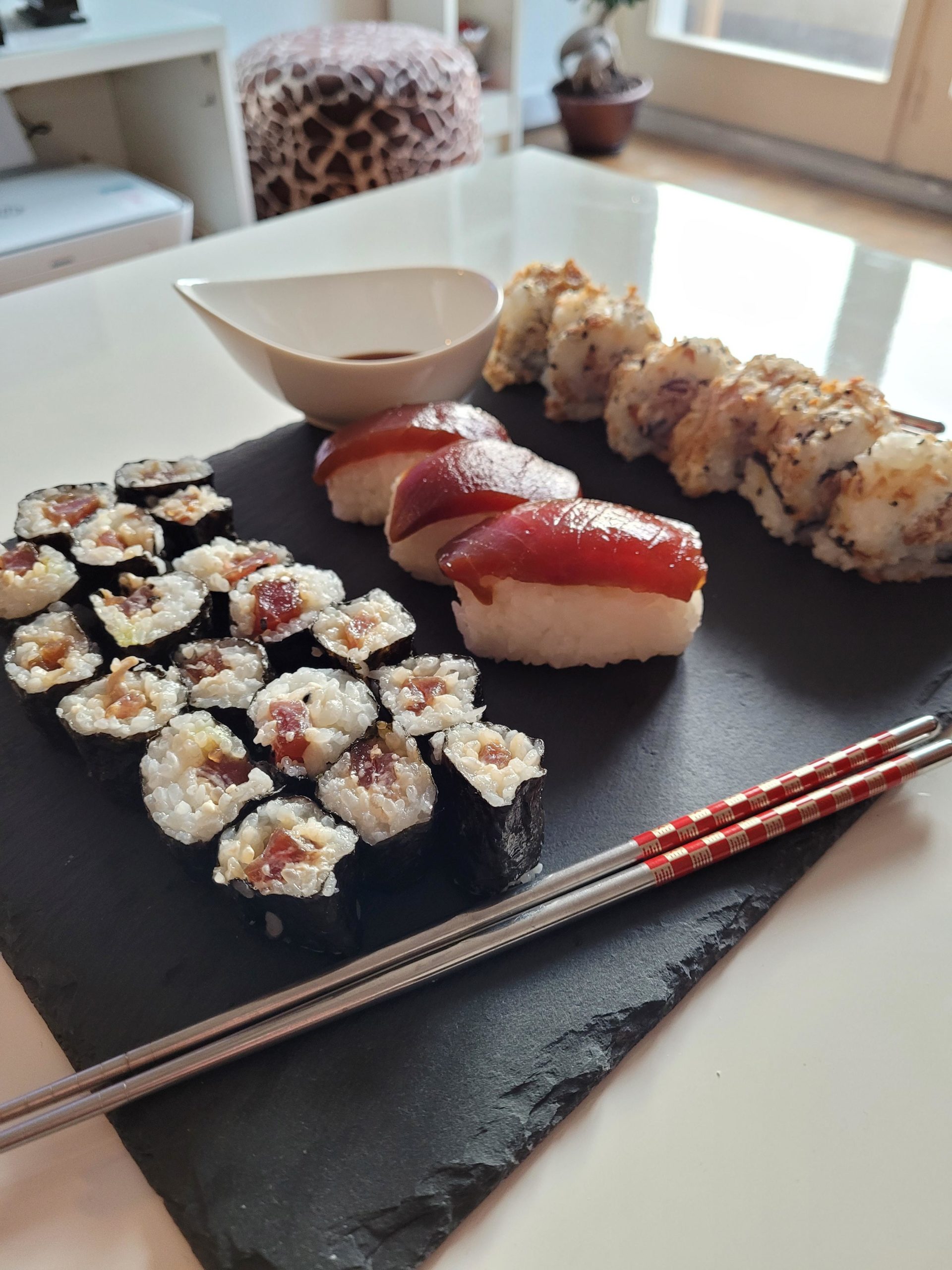 Here is my Sushi 🍣 by me 😁 - Dining and Cooking