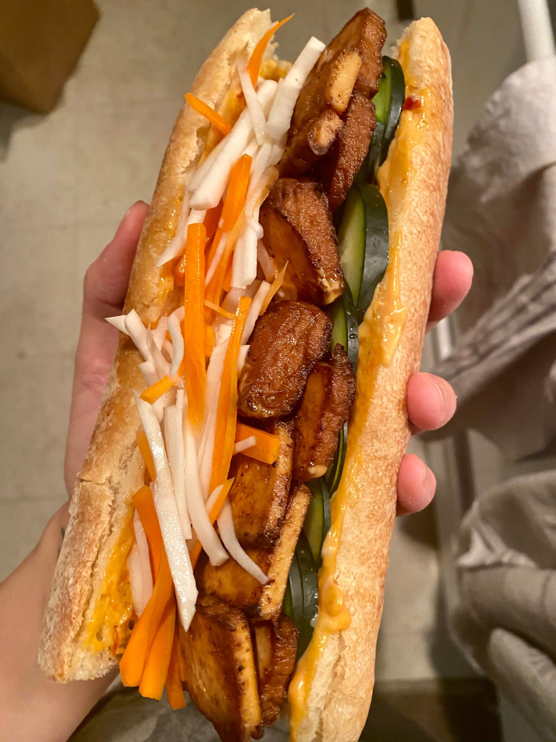 made a massive banh mi for lunch 🖤 - Dining and Cooking