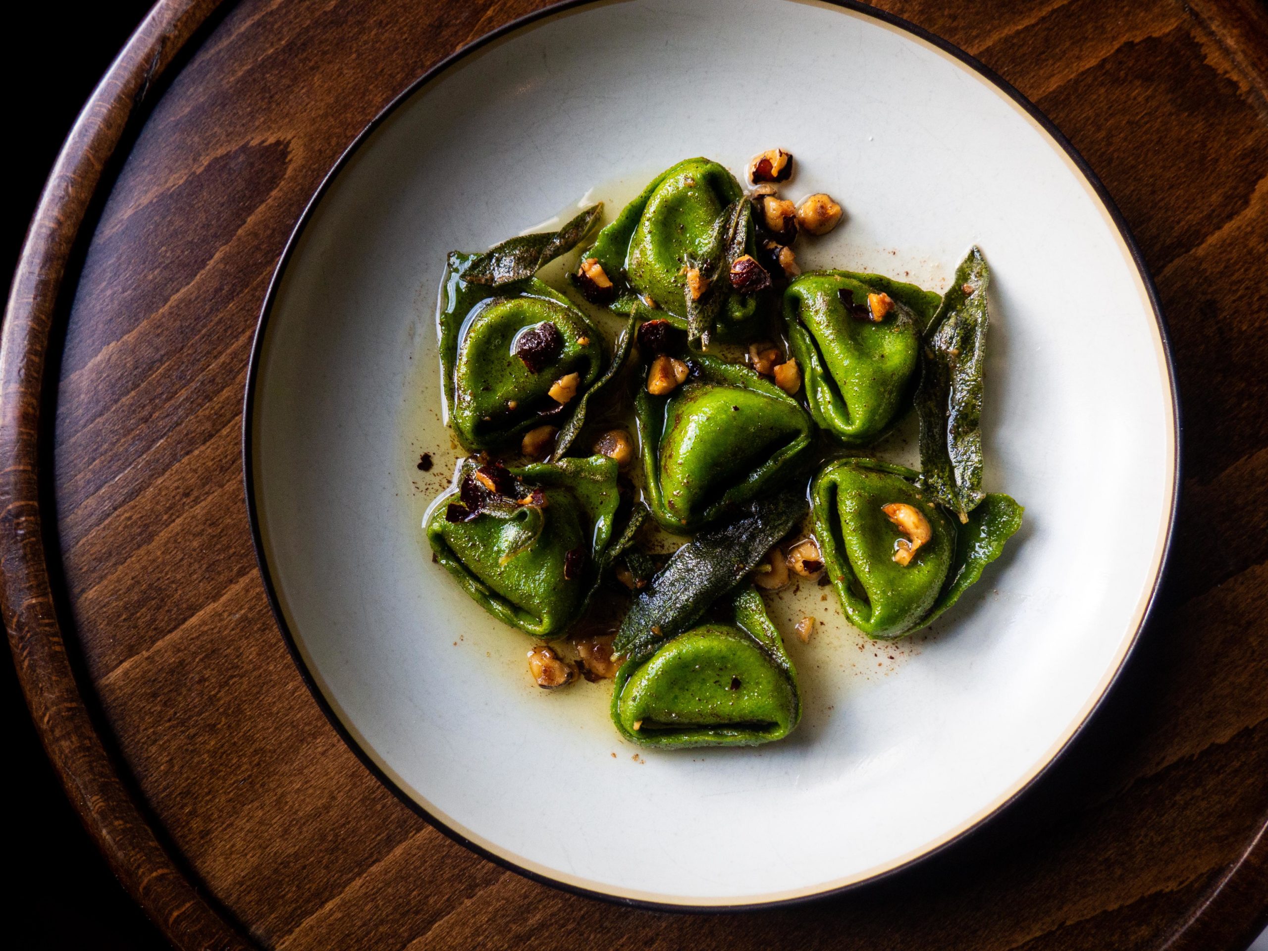 Traditional Balanzoni, browned butter, fried sage, toasted hazelnut ...