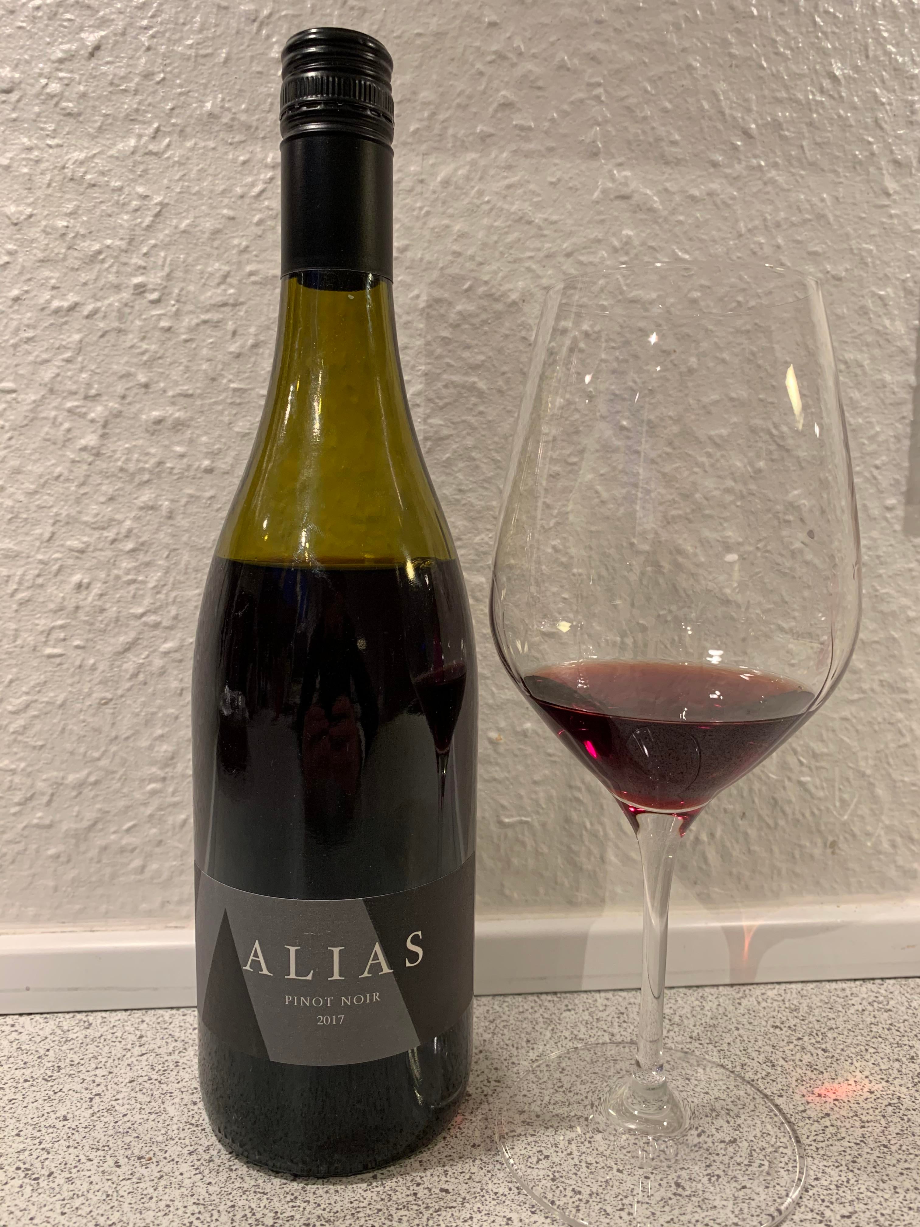 Alias Pinot noir 2017 (first notes) - Dining and Cooking
