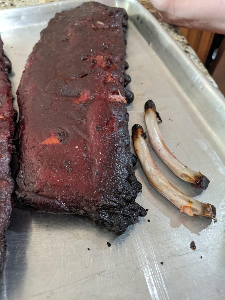 3-2-1 ribs on the Weber. First try with snake method. - Dining and Cooking