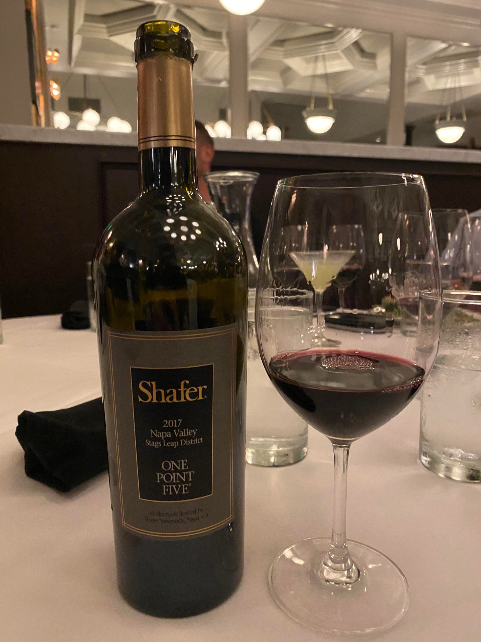 2017 Shafer One Point Five - Dining and Cooking