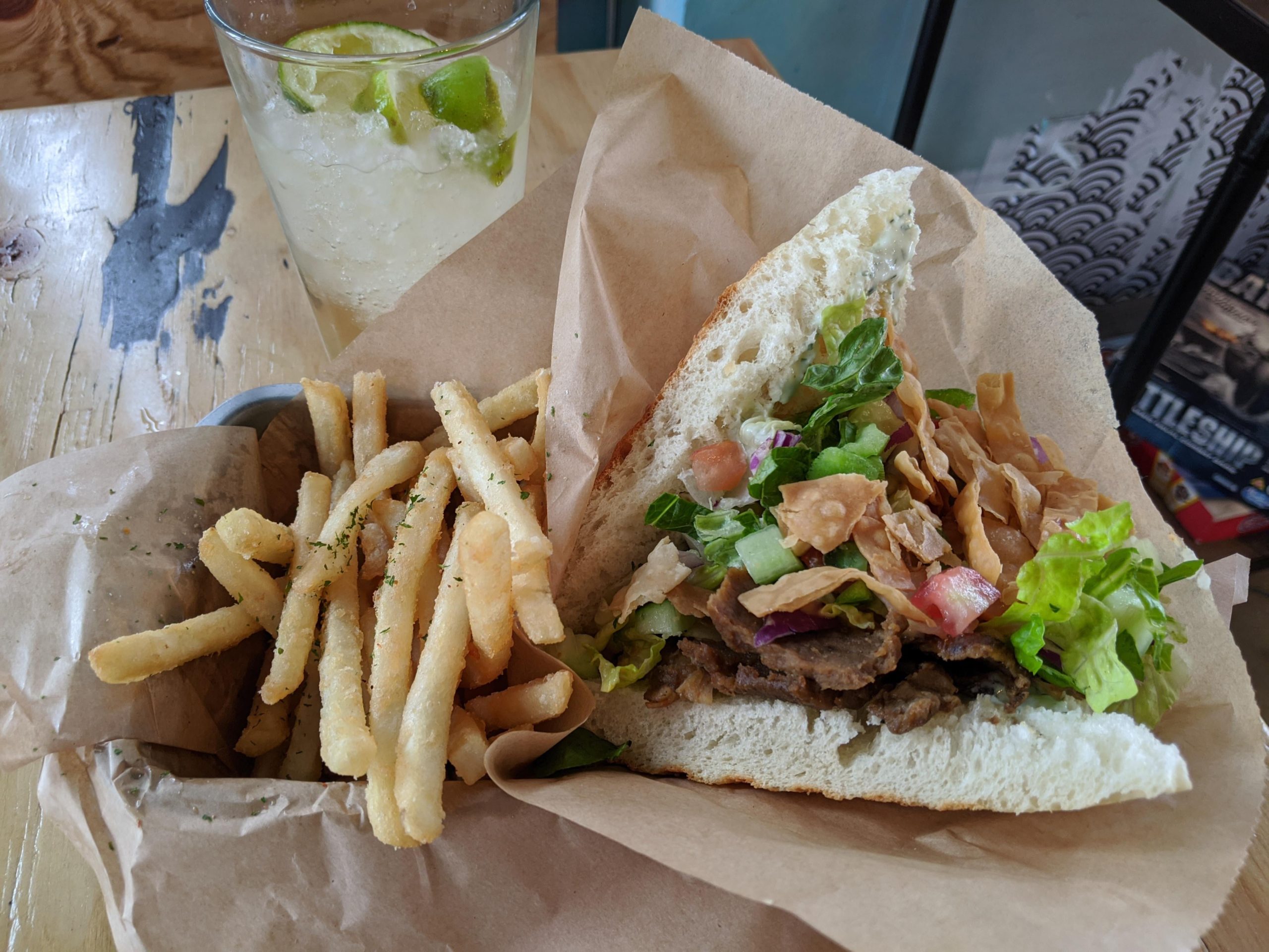 Doner Kebab with Lamb, Beef, and Chicken - Dining and Cooking