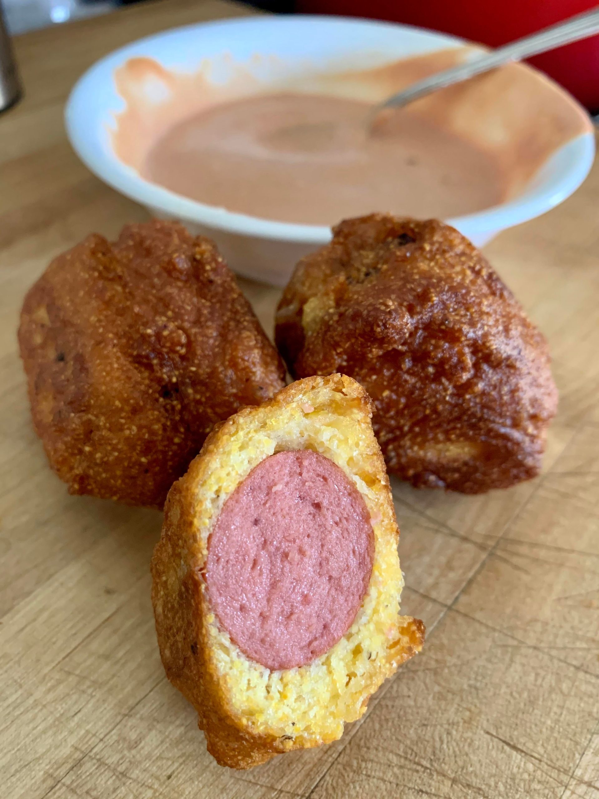 Mini corn dogs and “fancy fry sauce” - Dining and Cooking