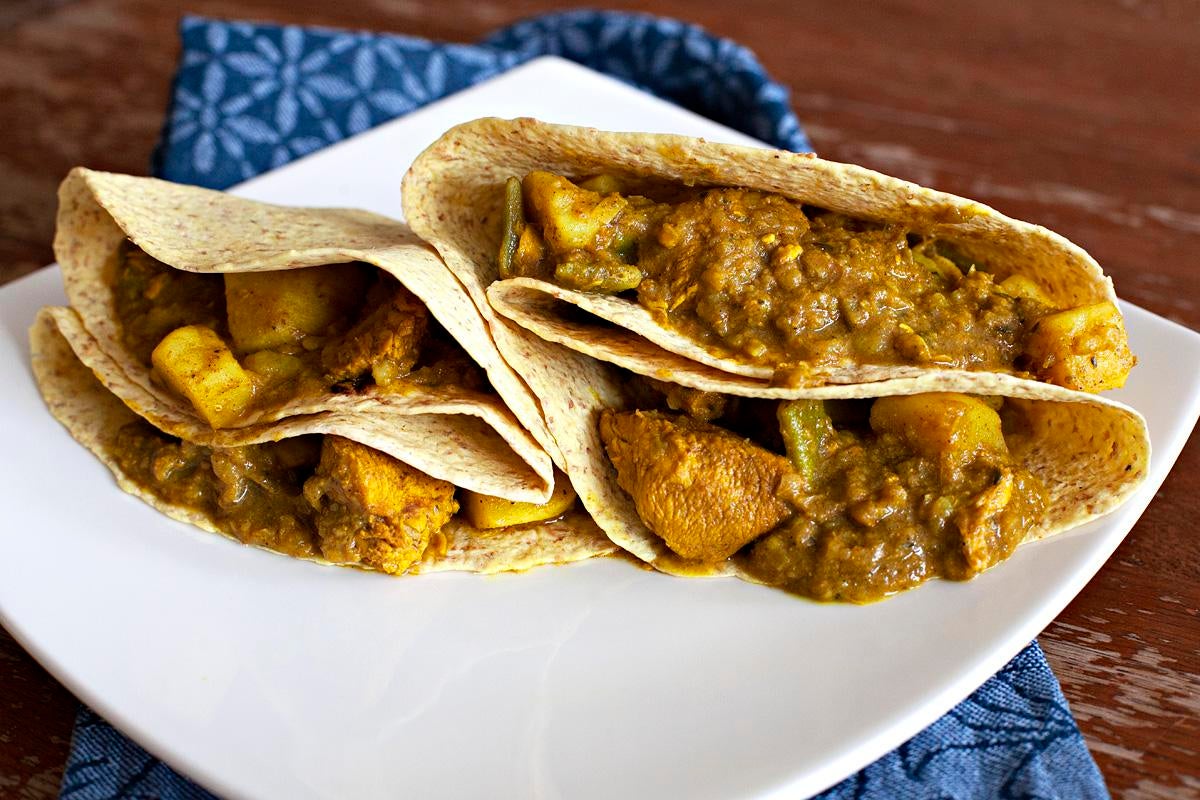First time cooking Jamaican Food. Jamaican Chicken Curry with Roti ...